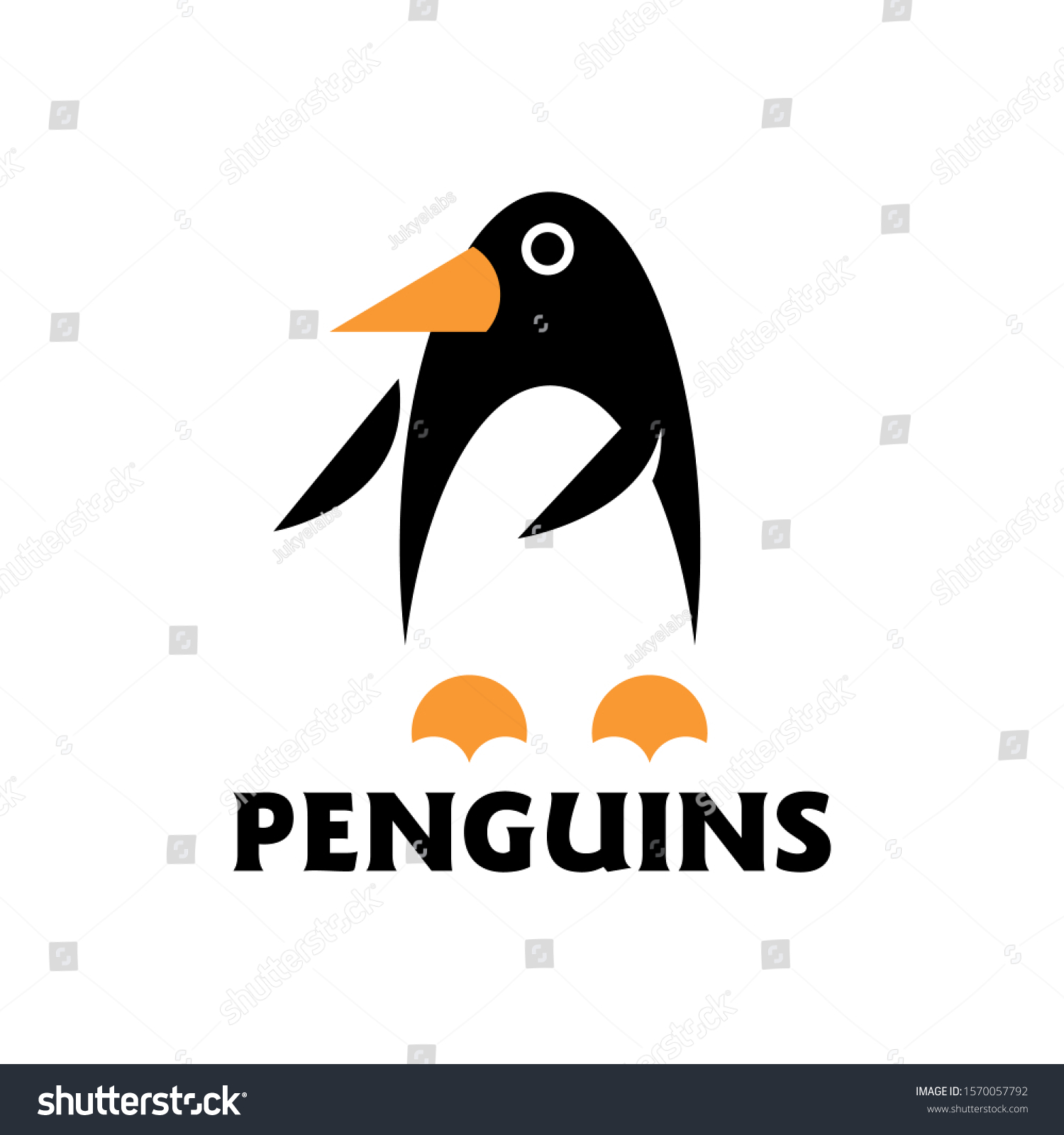 Penguin Logo Design Vector Template Stock Vector (Royalty Free ...