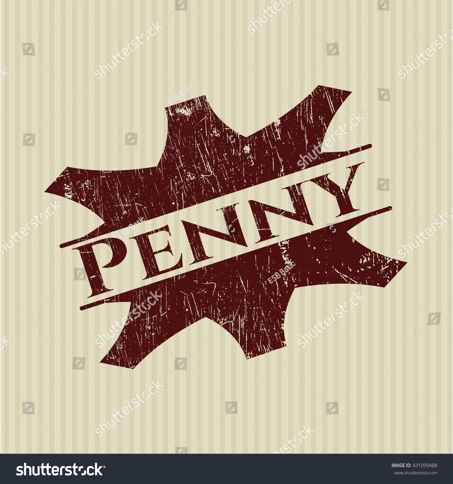 Penny Rubber Texture Stock Vector (Royalty Free) 431099488