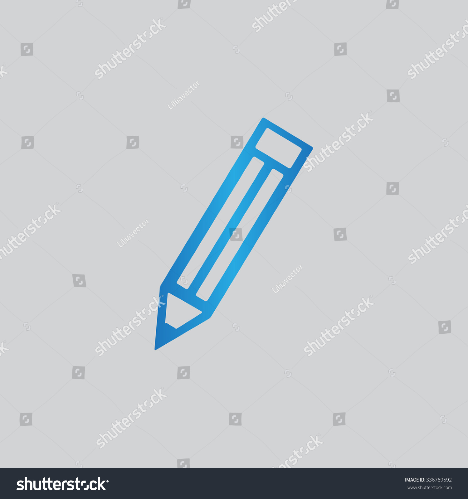 Pensil Vector Icon Stock Vector (Royalty Free) 336769592 | Shutterstock