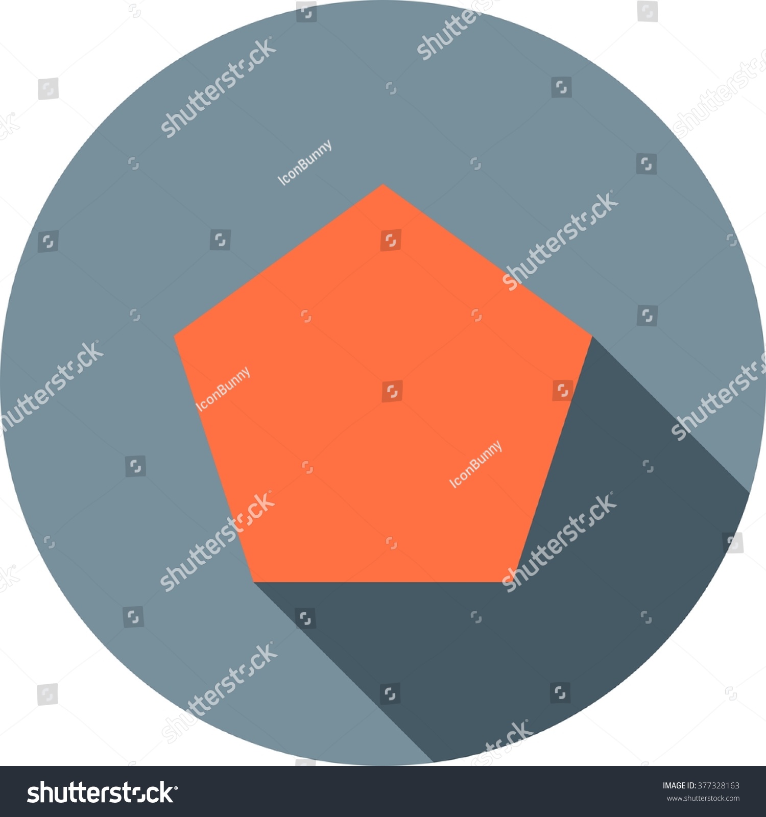 Pentagon Stock Vector Illustration 377328163 : Shutterstock