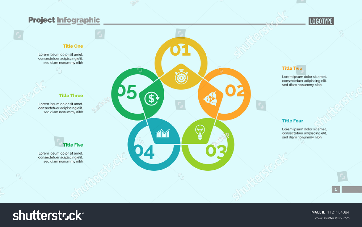 Pentagon Chart Process Diagram Cycle Graph Stock Vector (Royalty Free ...