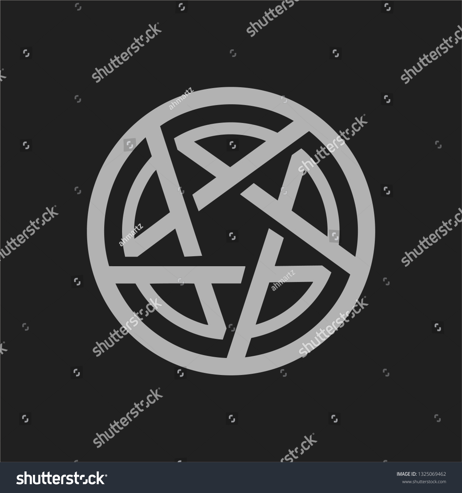 Pentagram Satanic Symbol Vector Illustration: เวกเตอร์สต็อก (ปลอดค่า ...