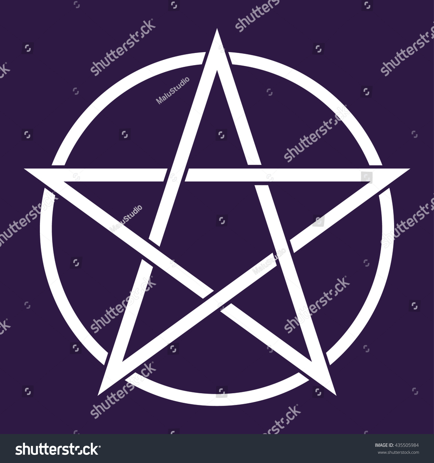 Pentagram Symbol Vector Illustration Stock Vector (Royalty Free ...