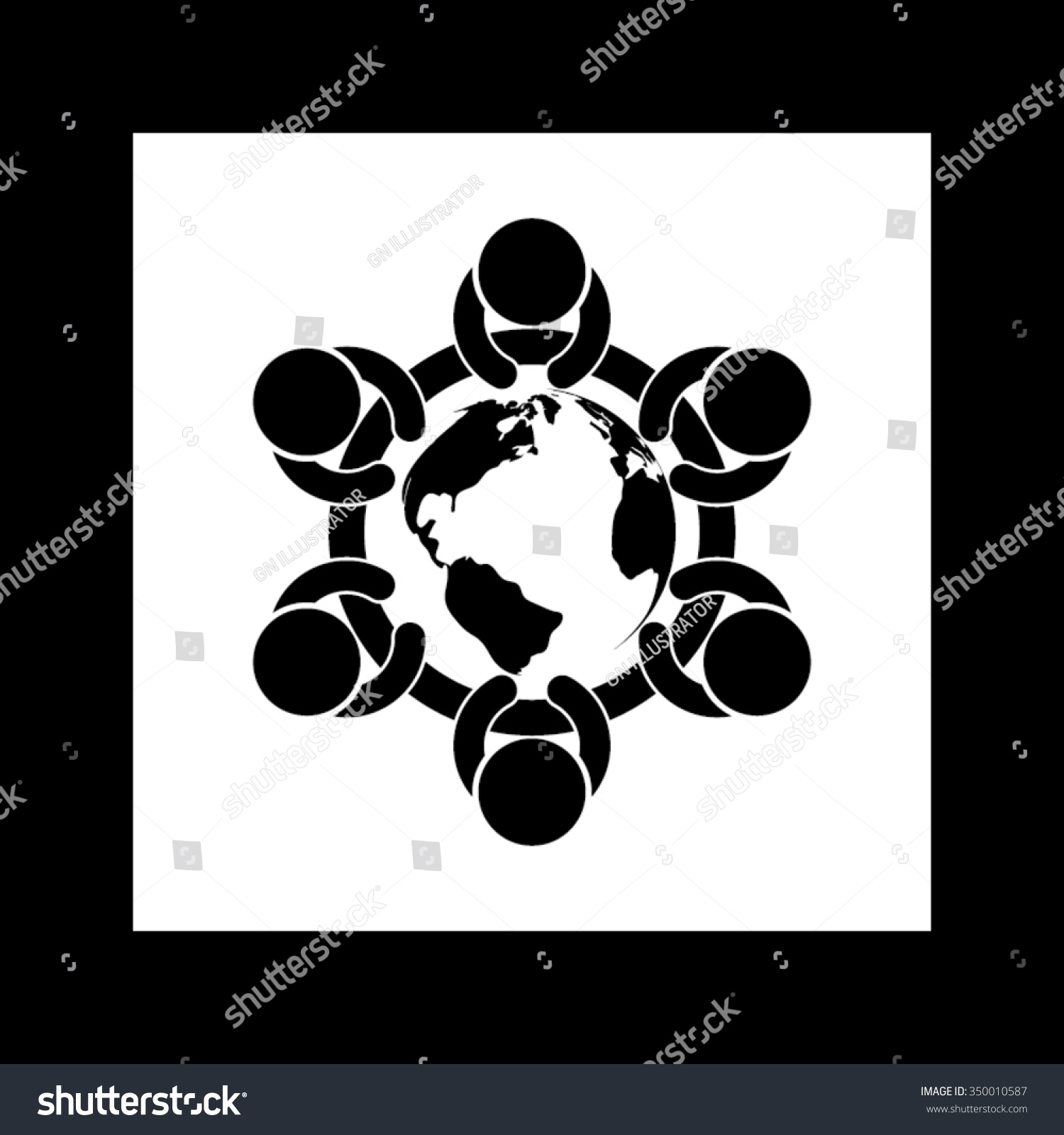 People Around Table Stock Vector (Royalty Free) 350010587 | Shutterstock