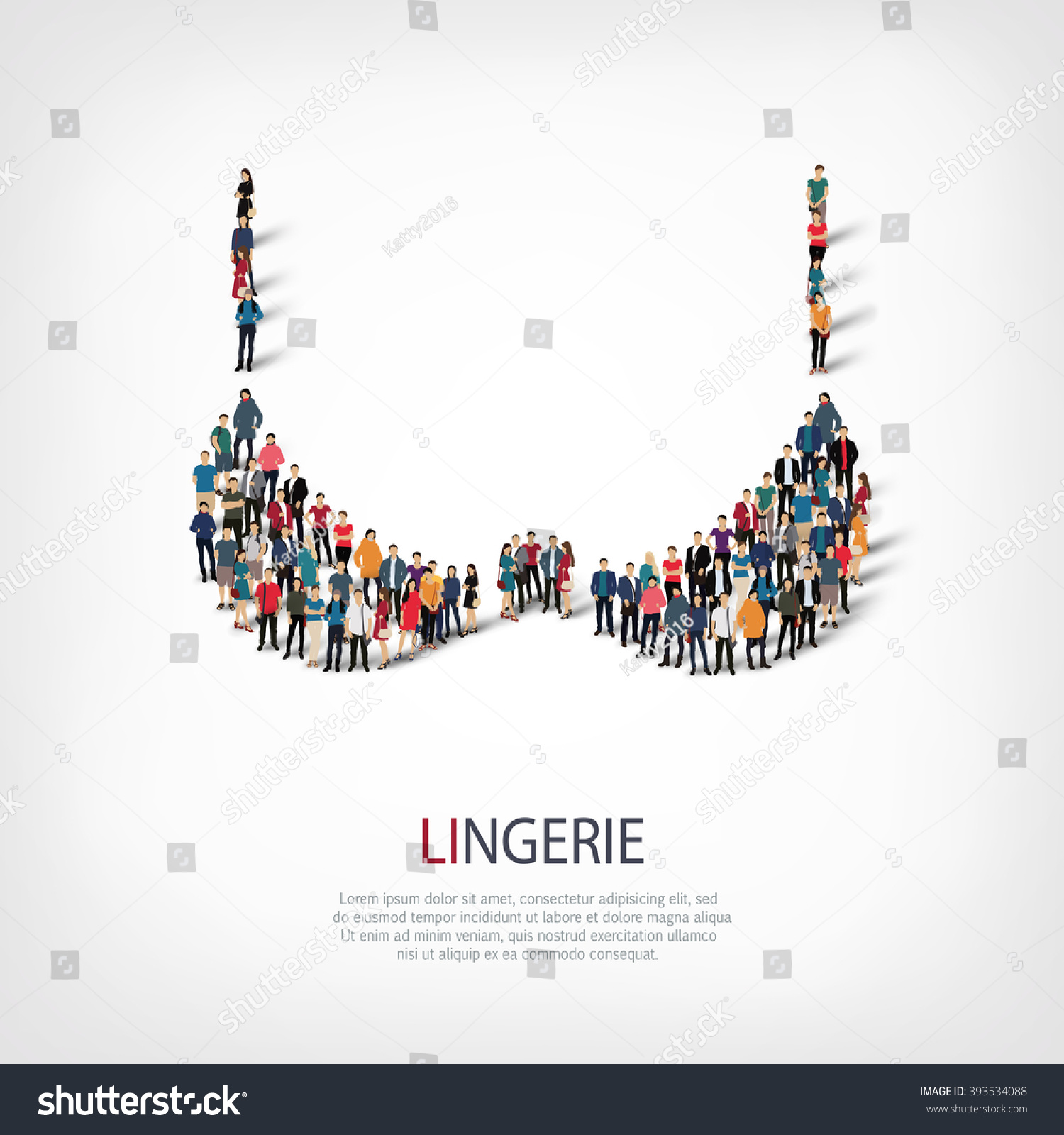 People Brassiere Lingerie Vector Stock Vector Royalty Free 393534088 Shutterstock