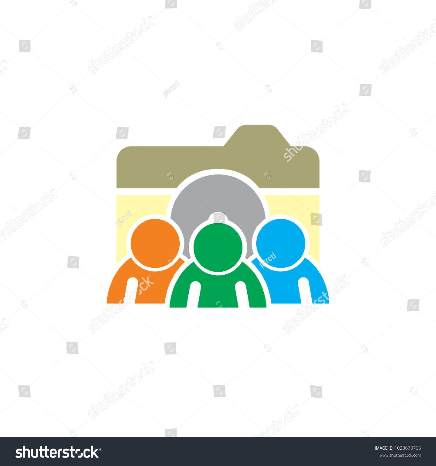 People Camera Logo Icon Design Stock Vector (Royalty Free) 1023673765 ...