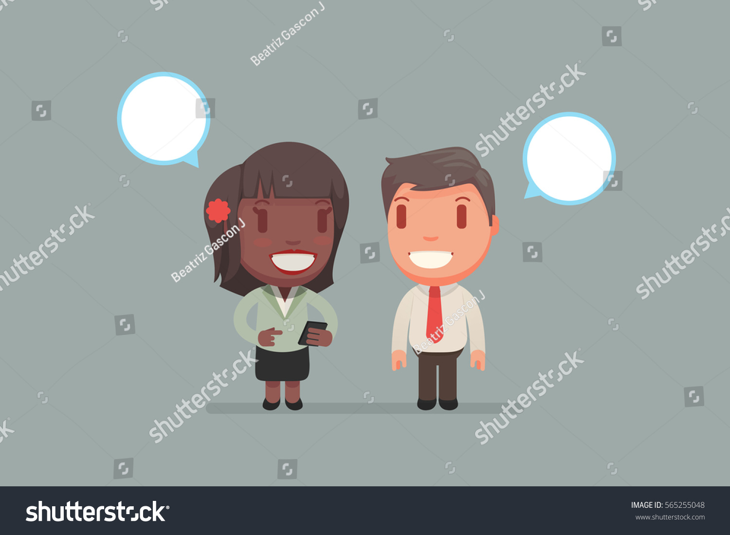 People Chatting Vector Illustration Stock Vector (Royalty Free) 565255048