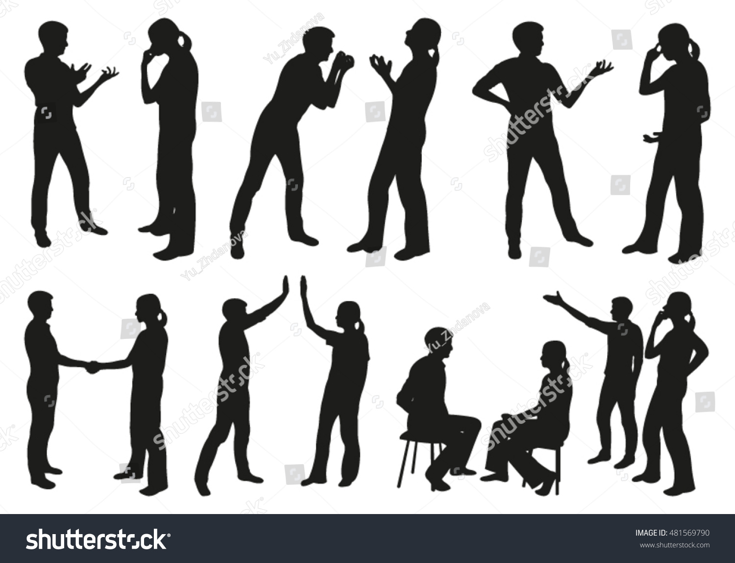 1,629 Silhouette explaining Stock Illustrations, Images & Vectors ...