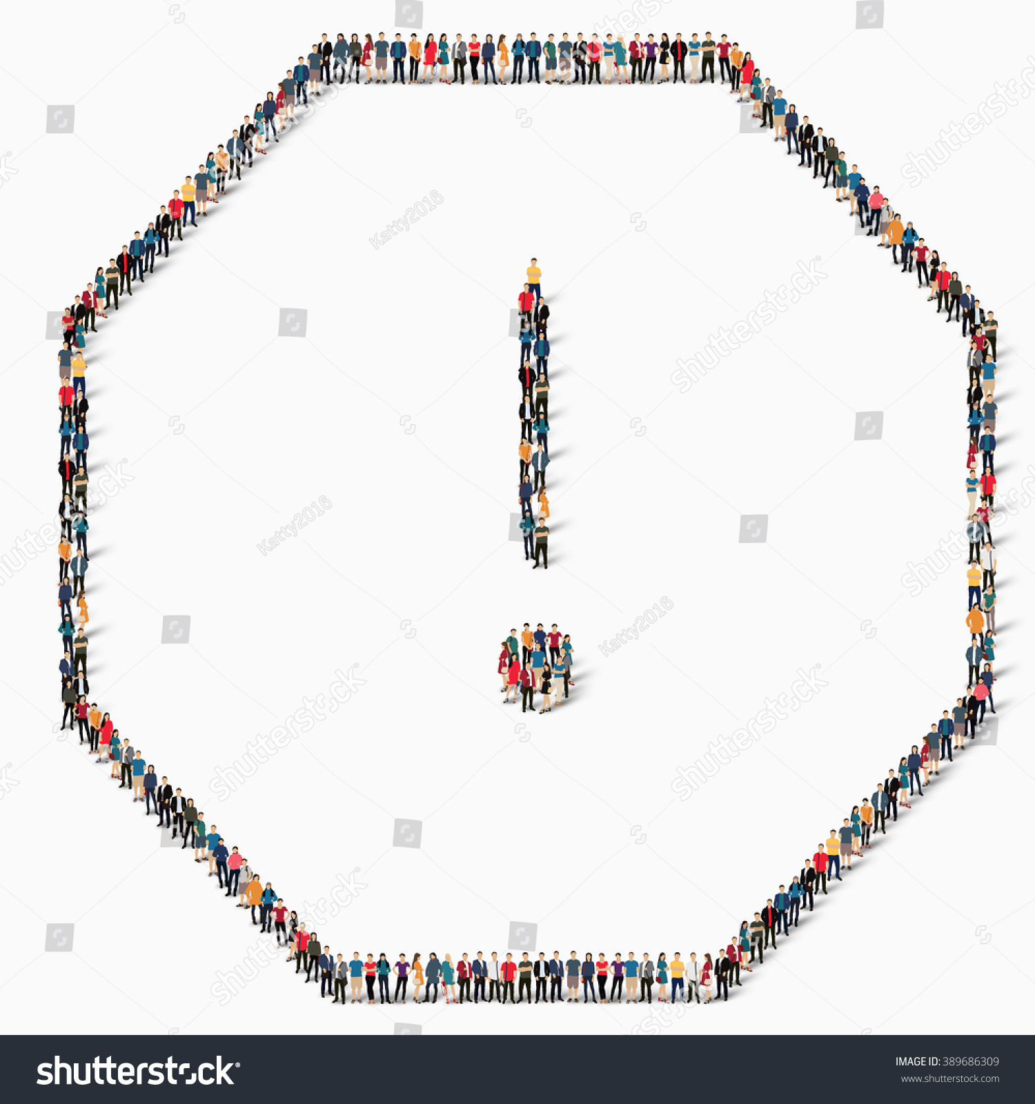 People Exclamation Mark Icon Stock Vector (Royalty Free) 389686309 ...