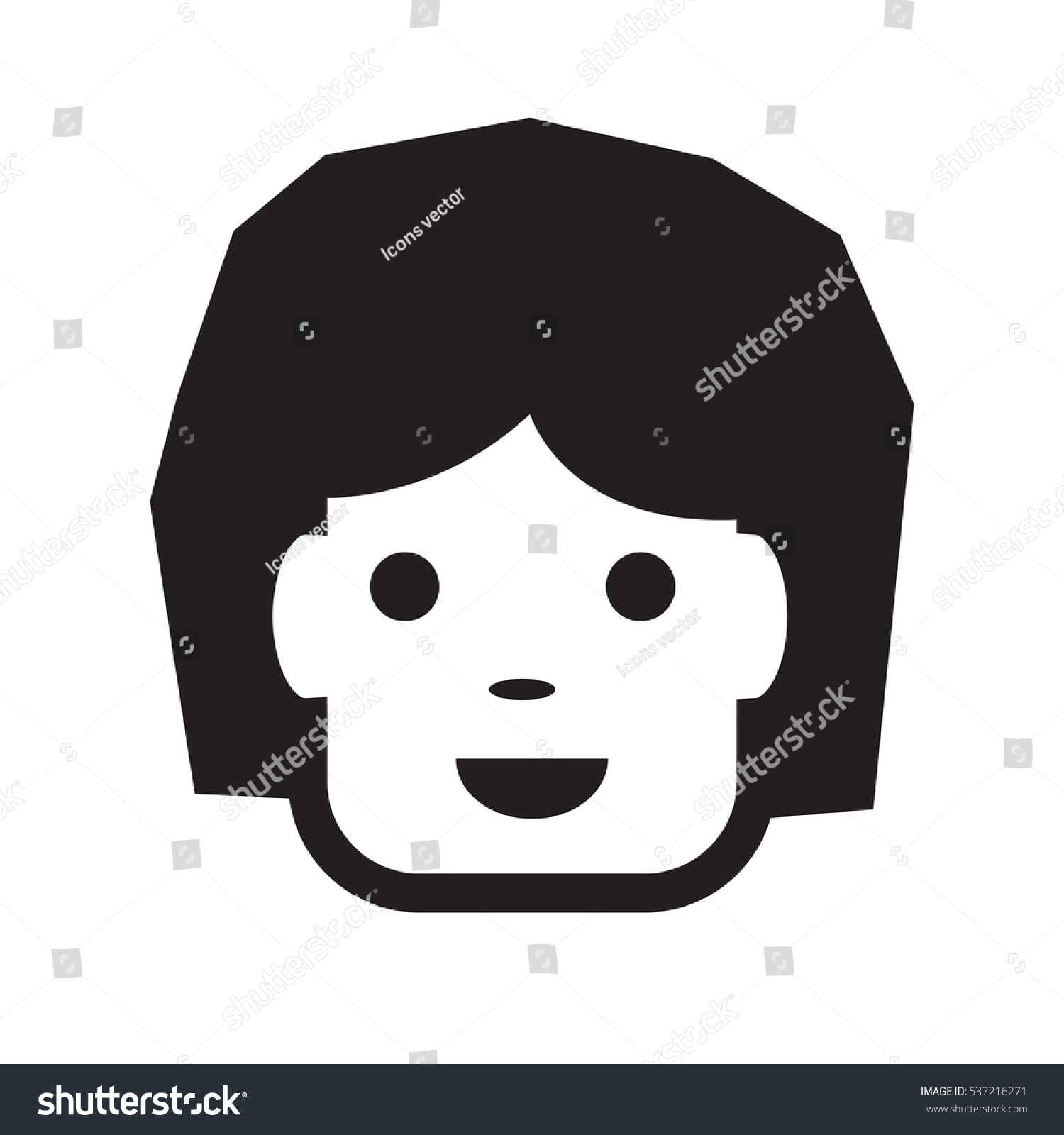 People Face Icon Stock Vector (Royalty Free) 537216271 | Shutterstock