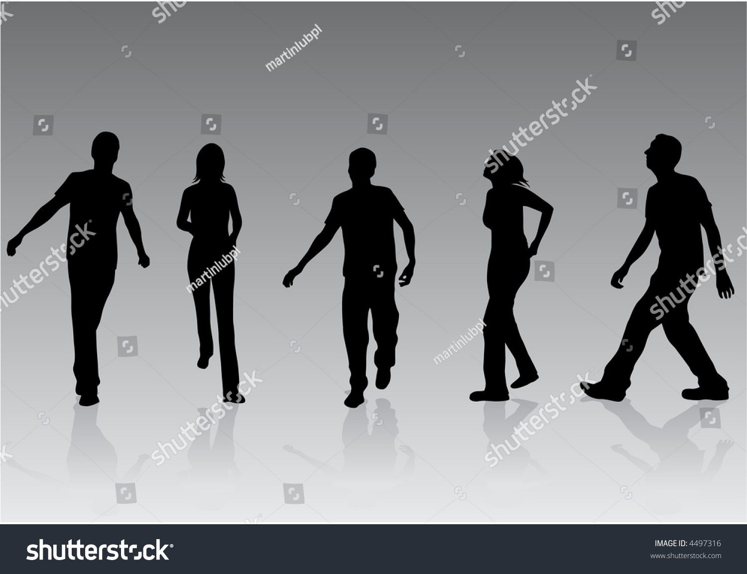 People Going Somewhere Stock Vector (Royalty Free) 4497316