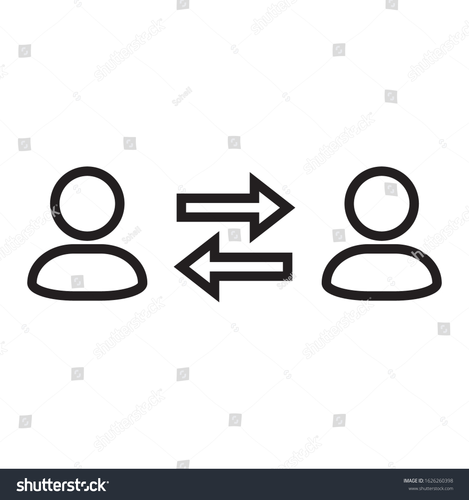 People Group Connection Icon Vector Design Stock Vector (Royalty Free ...