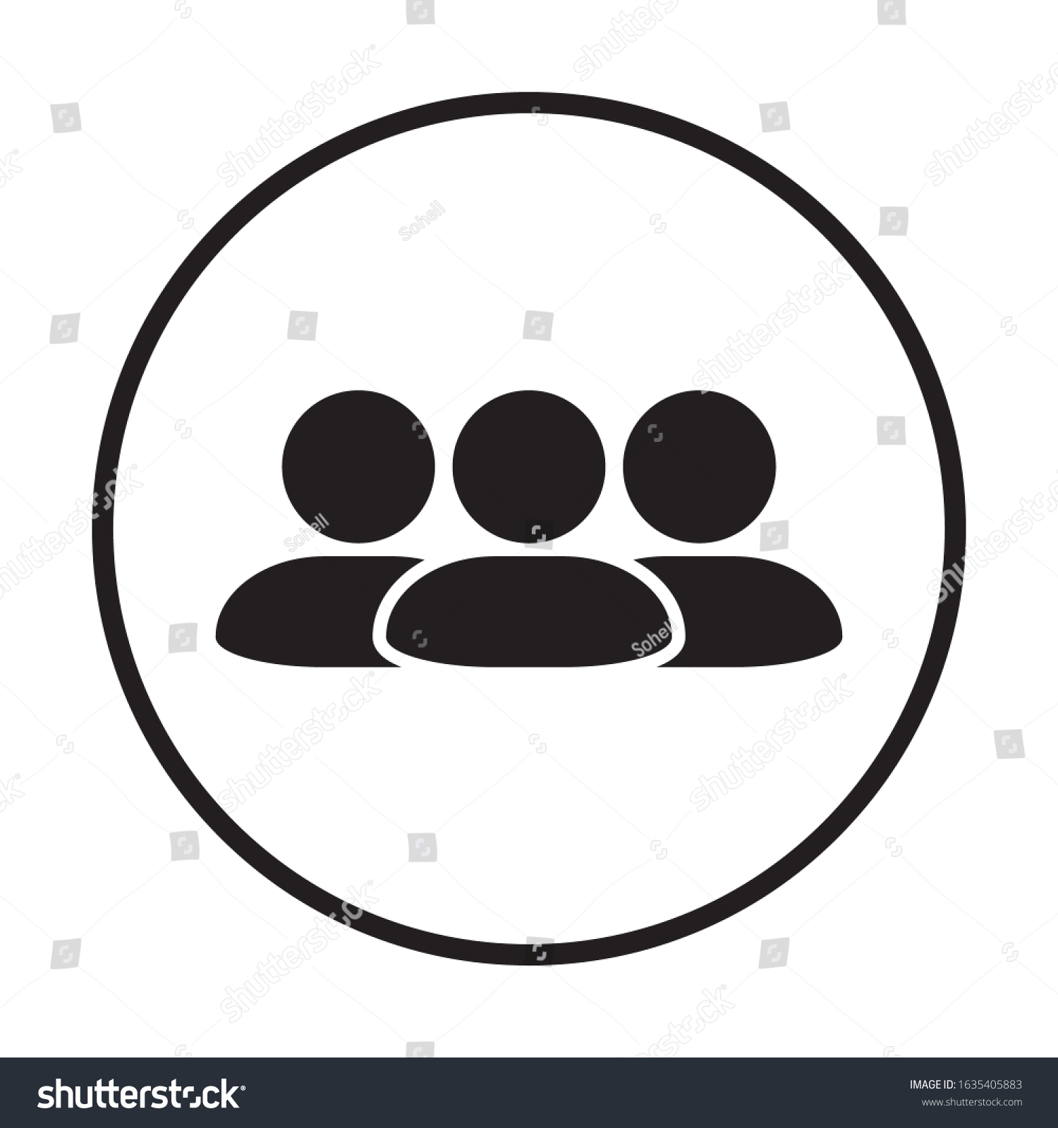 People Group Icon Vector Design Template Stock Vector (Royalty Free ...