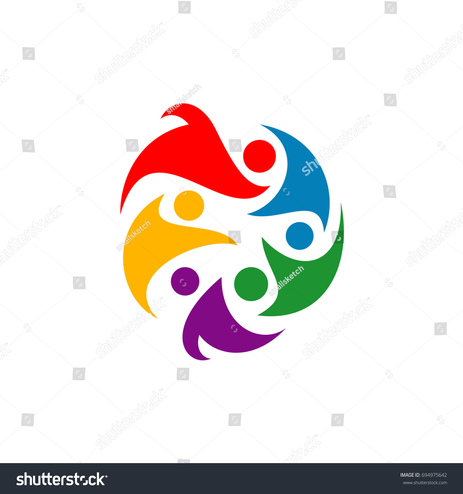 People Group Logo Stock Vector (Royalty Free) 694975642 | Shutterstock