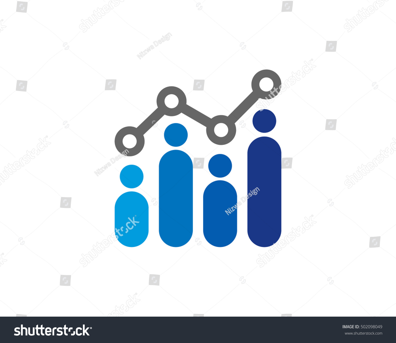 People Group Statistic Logo Design Template Stock Vector (Royalty Free ...
