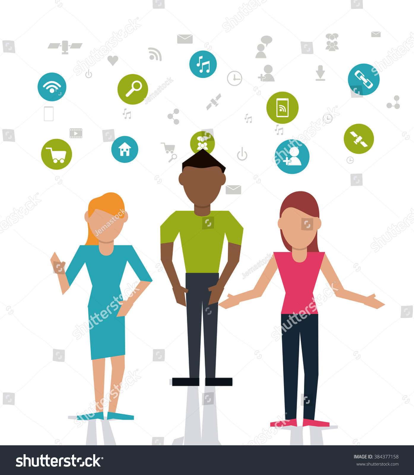 People Icon Design Stock Vector (Royalty Free) 384377158 | Shutterstock