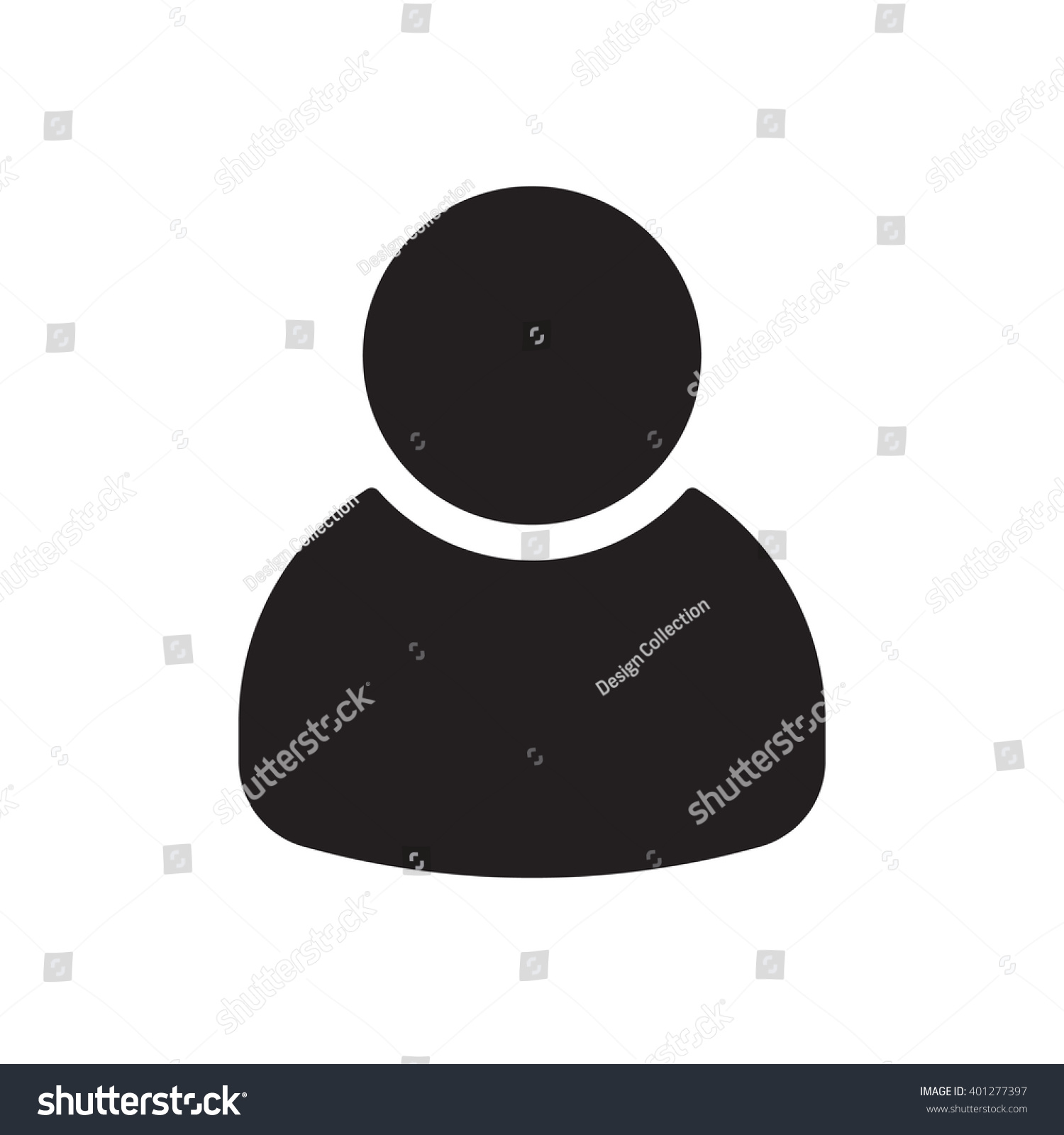 People Icon Isolated Flat Design Stock Vector (Royalty Free) 401277397 ...