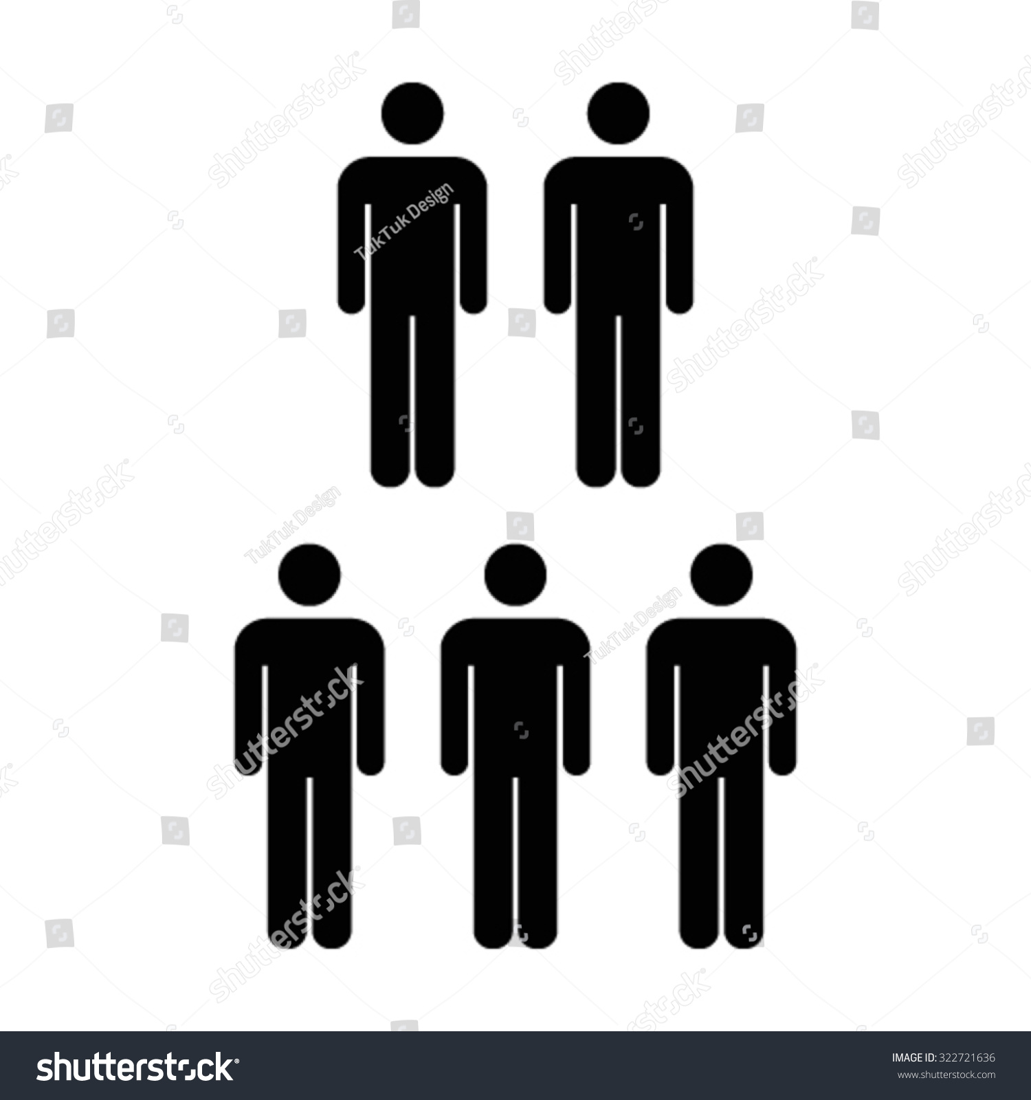 People Icon Men Vector: vector de stock (libre de regalías) 322721636 ...