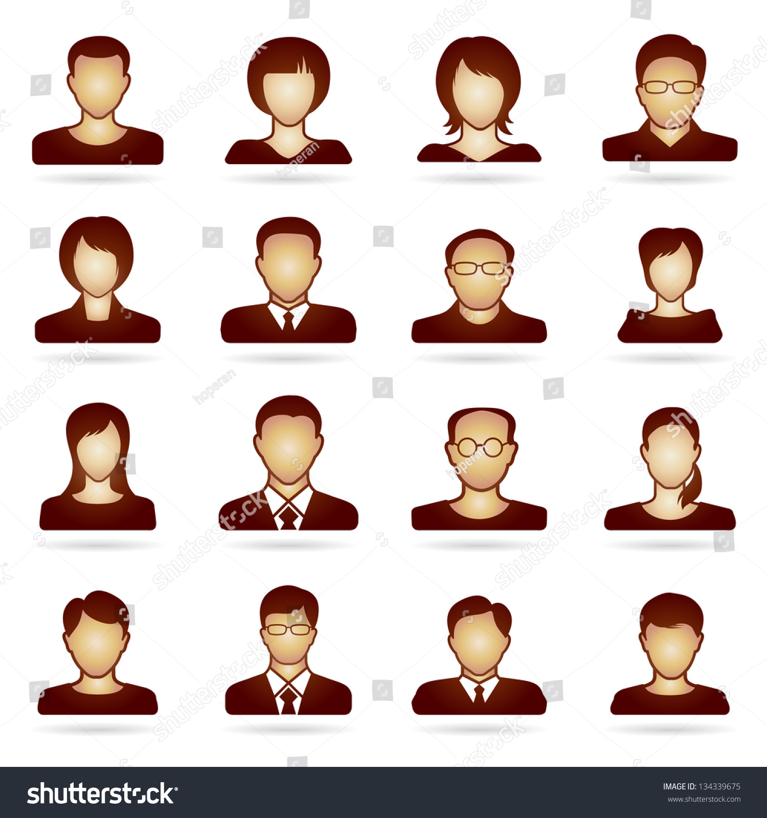 People Icon Set: เวกเตอร์สต็อก (ปลอดค่าลิขสิทธิ์) 134339675 | Shutterstock