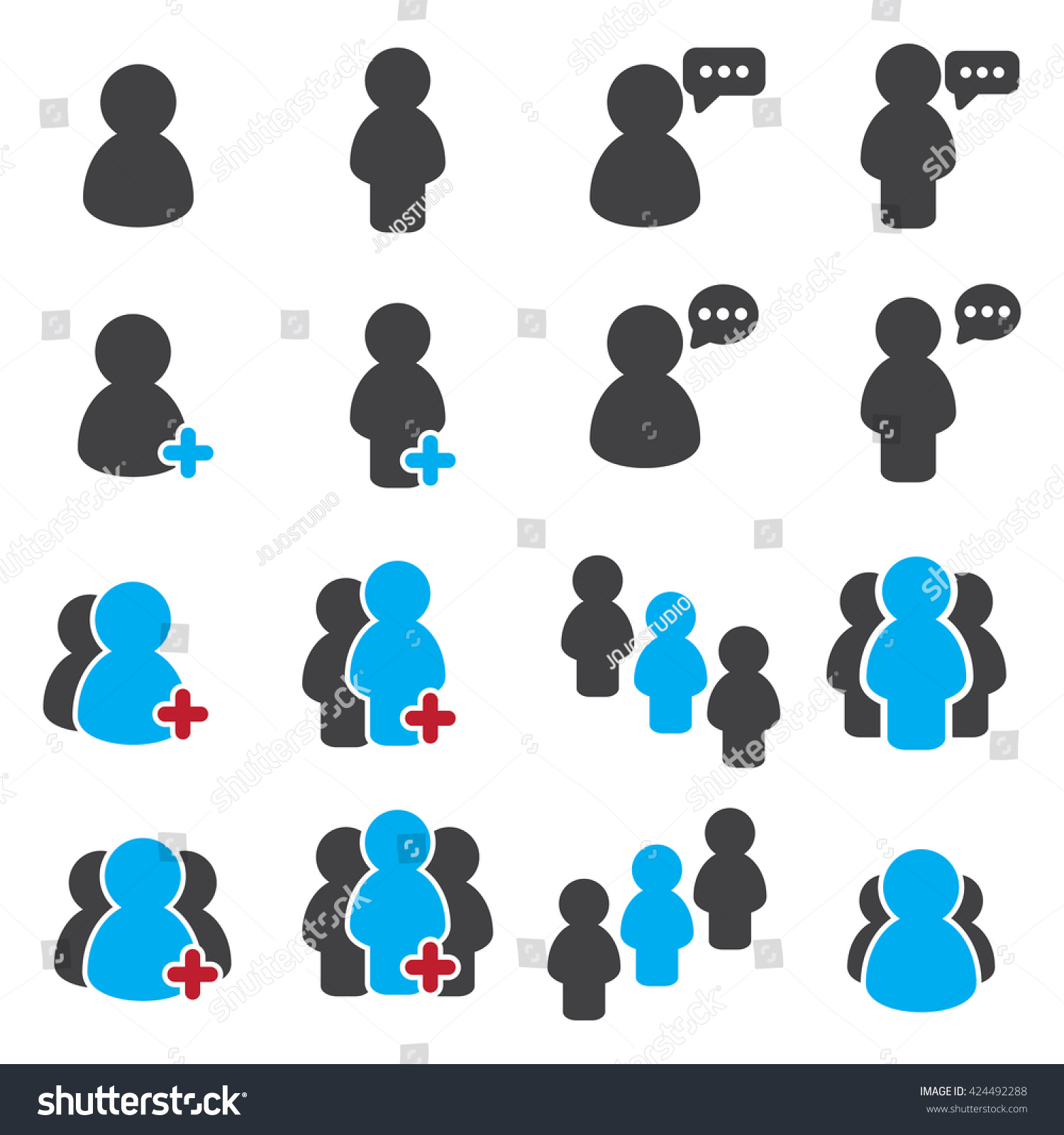 People Icon Silhouette Vector: เวกเตอร์สต็อก (ปลอดค่าลิขสิทธิ์ ...