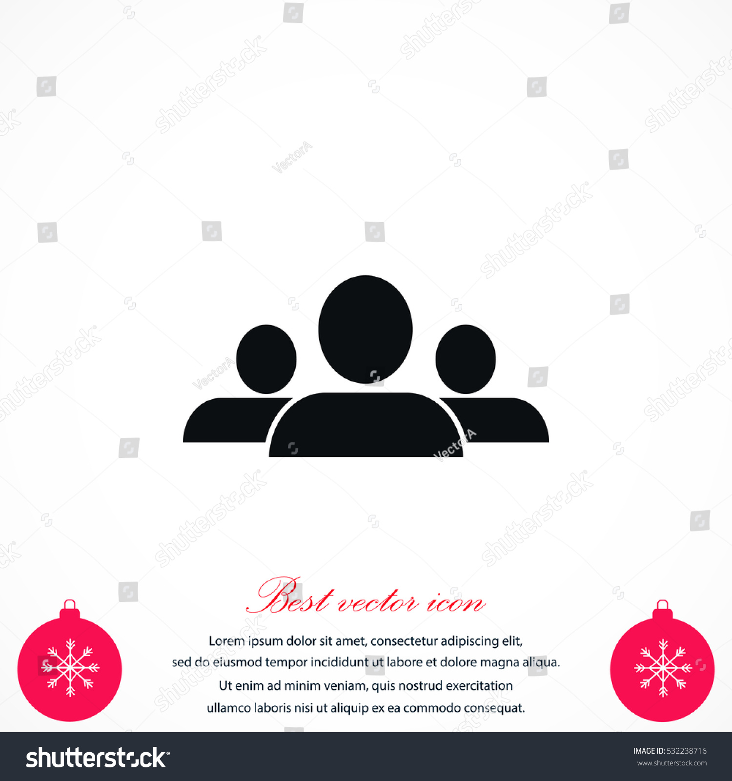People Icon Vector Flat Design Best Stock Vector (Royalty Free ...