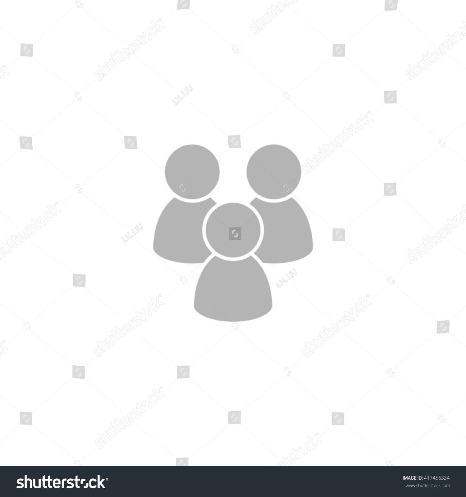 People Iconvector Illustrator Stock Vector (Royalty Free) 417456334