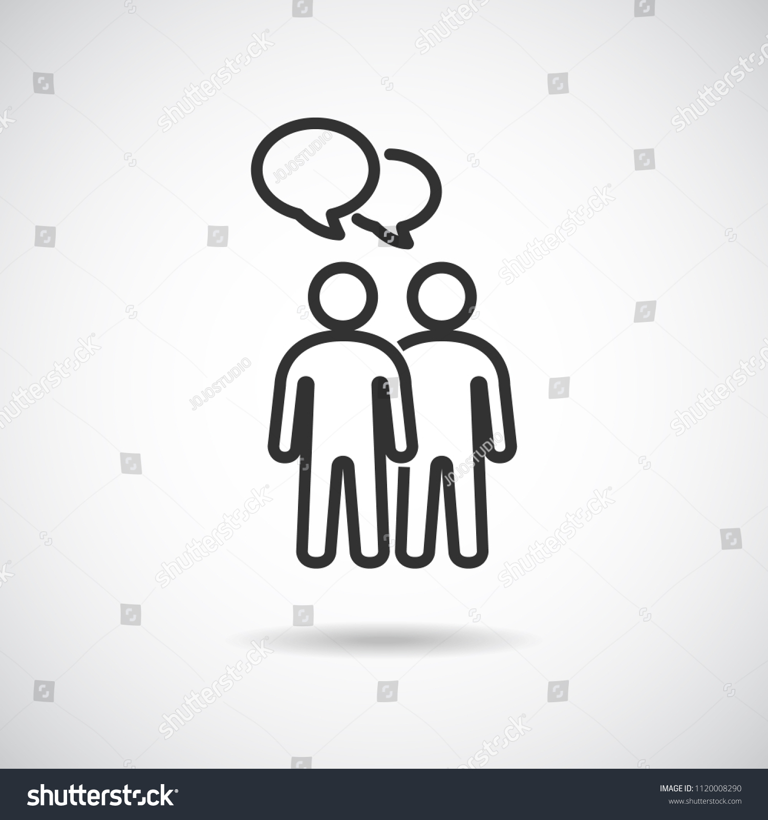 People Icon Vectortext Box Bubble: vector de stock (libre de regalías ...