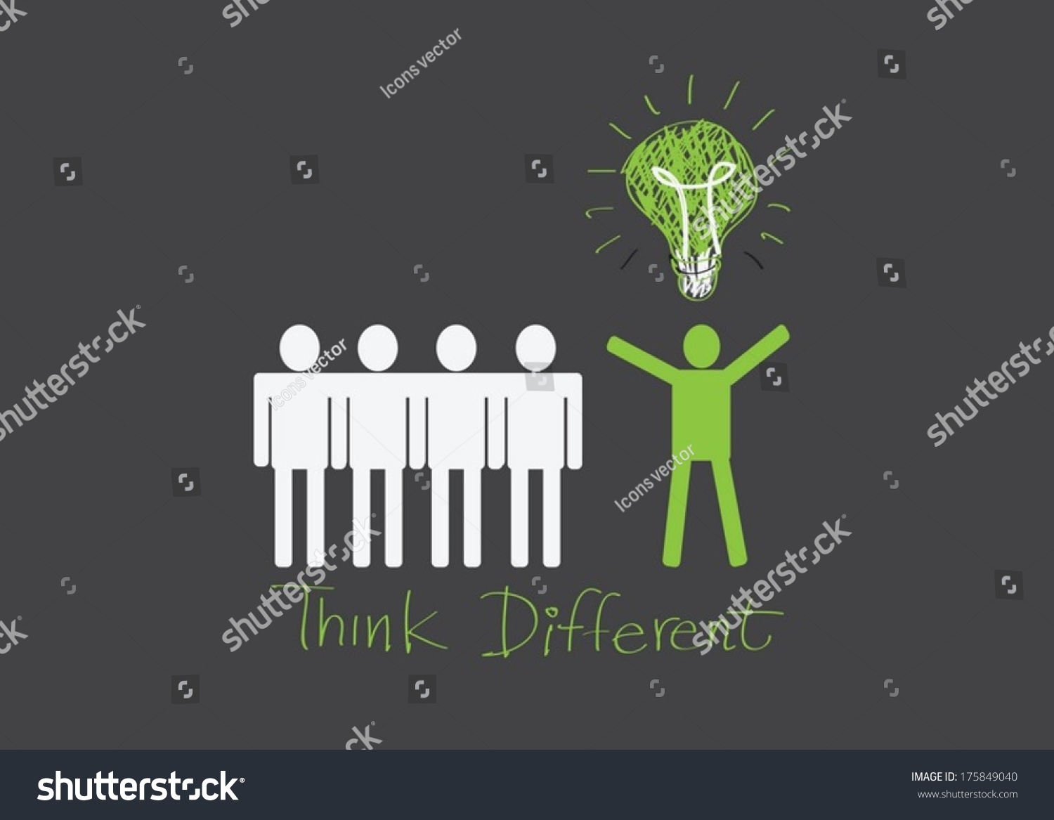 People Icons Think Different Idea Design Stock Vector (Royalty Free ... People Icons Think Different Idea Design Stock Vector (Royalty Free ...