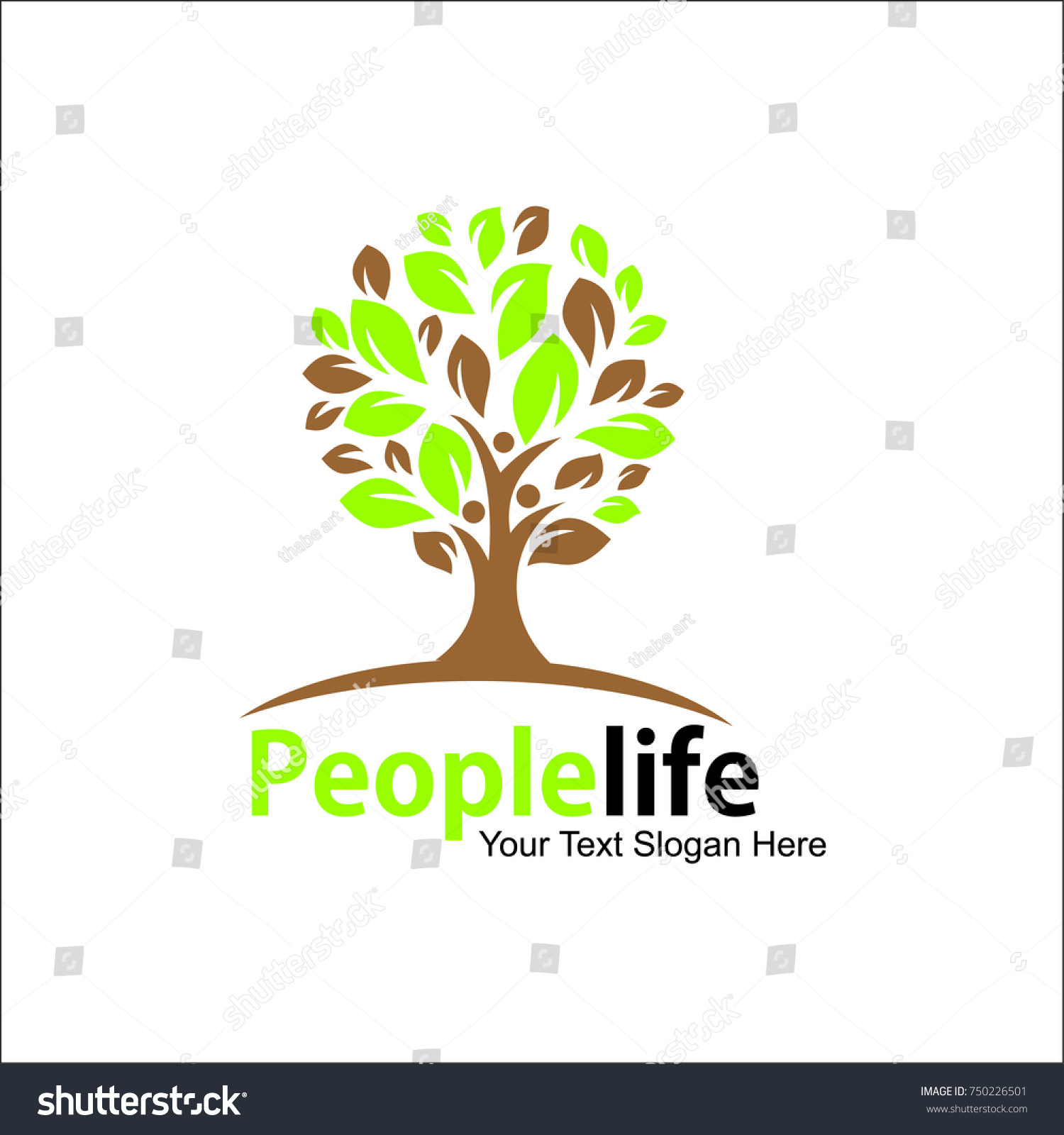 People Life Vector Logo Template: vetor stock (livre de direitos ...