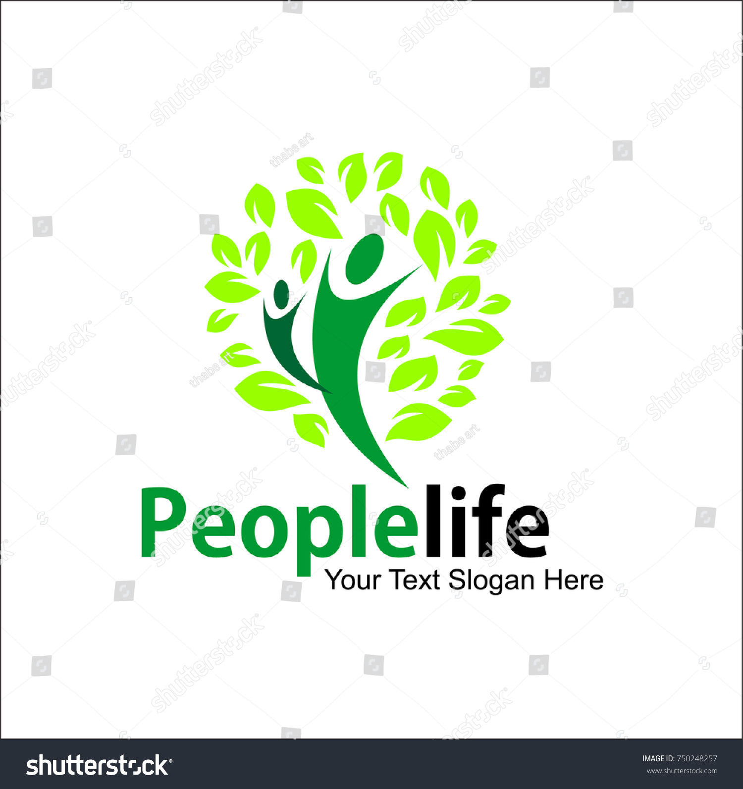 People Life Vector Logo Template Stock Vector (Royalty Free) 750248257