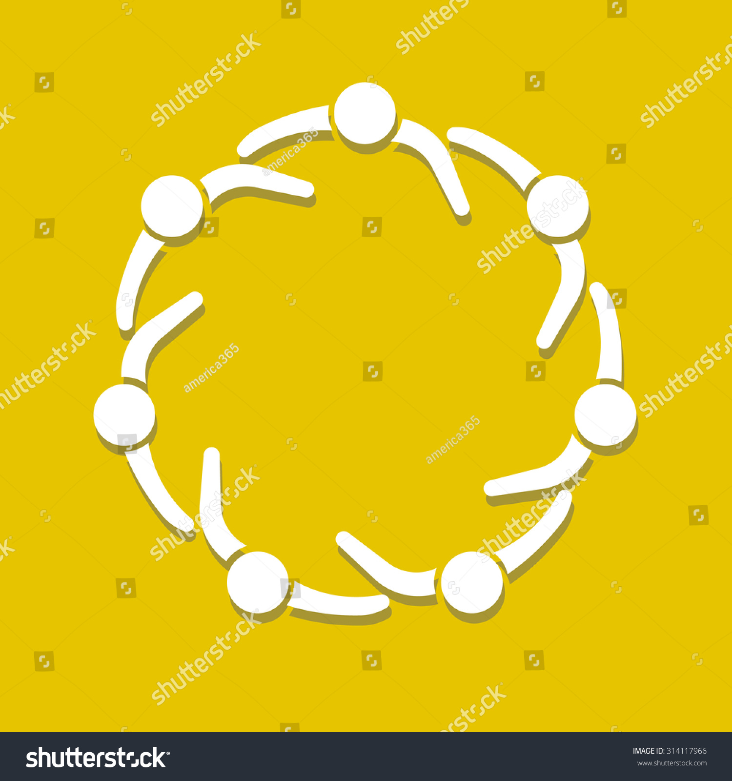 People Logo Partnership Circle Stock Vector (Royalty Free) 314117966 ...