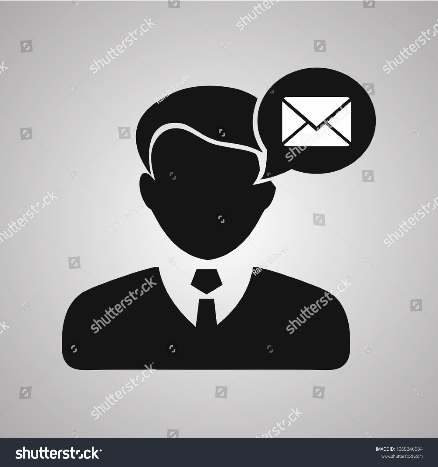 People Message Icon Stock Vector (Royalty Free) 1065246584 | Shutterstock