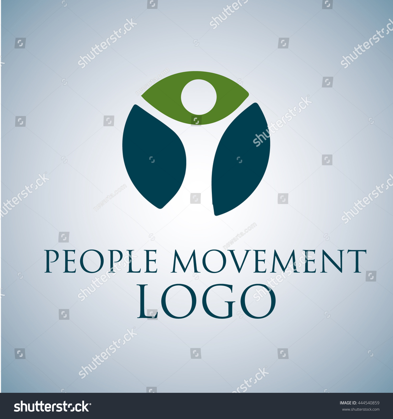 People Movement Logo 7: vector de stock (libre de regalías) 444540859 ...