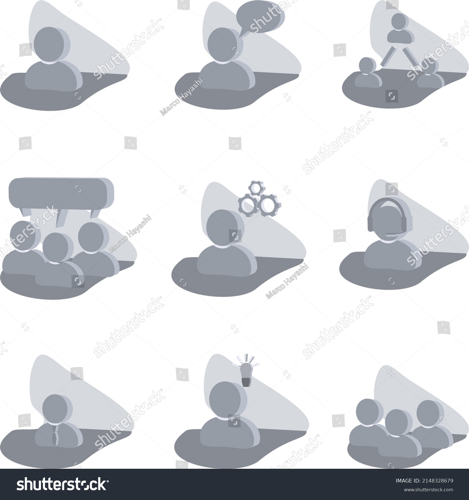 People Pictograms Pack Vector Format Stock Vector (Royalty Free ...