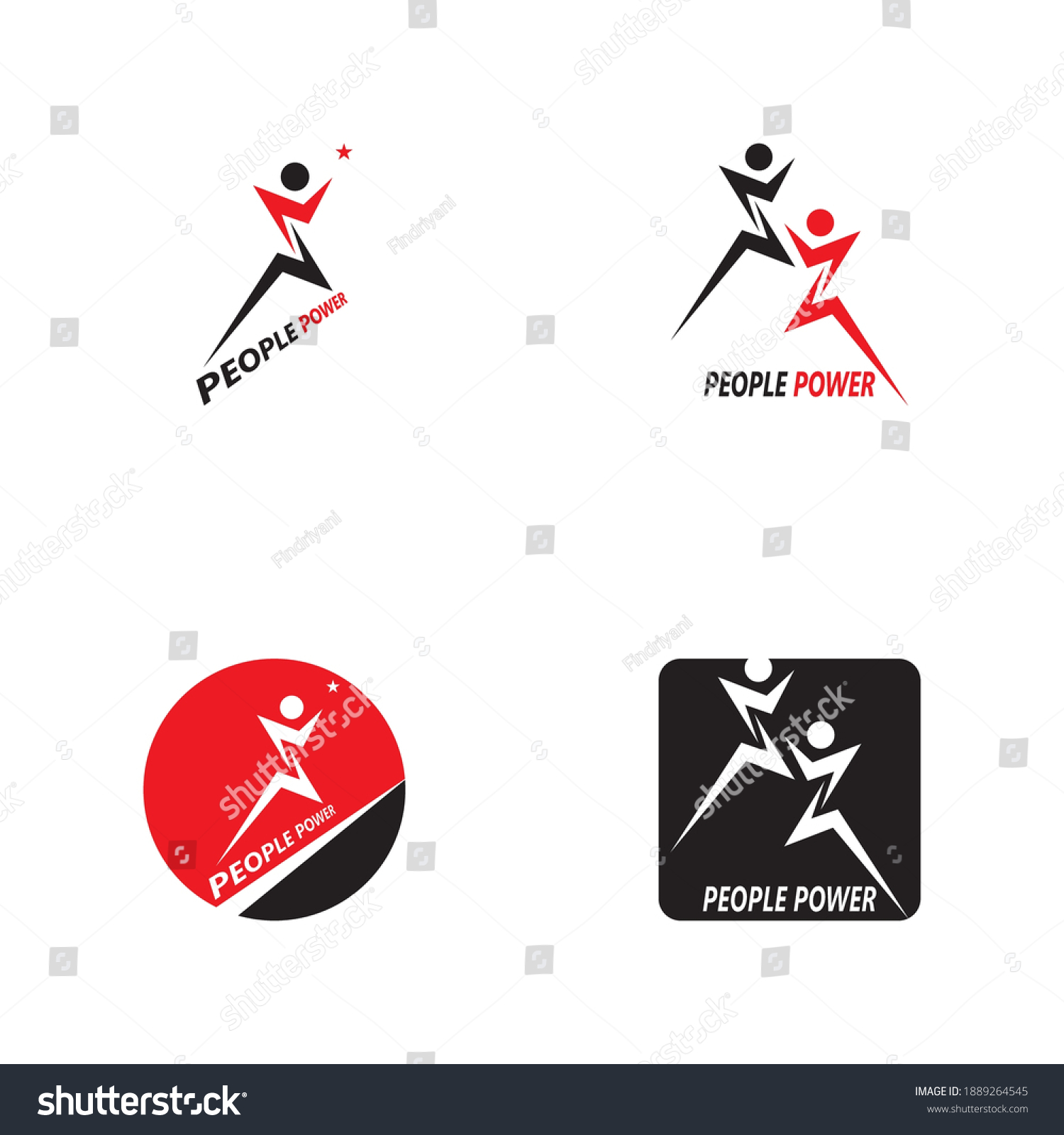 People Power Logo Vector Template Vector Stock Vector (Royalty Free ...