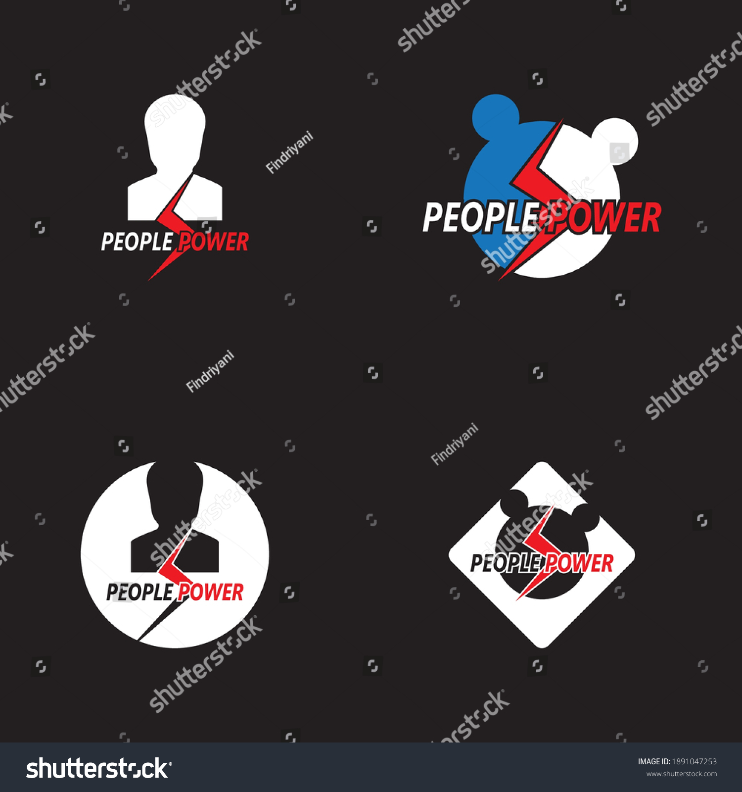 People Power Logo Vector Template Vector Stock Vector (Royalty Free ...