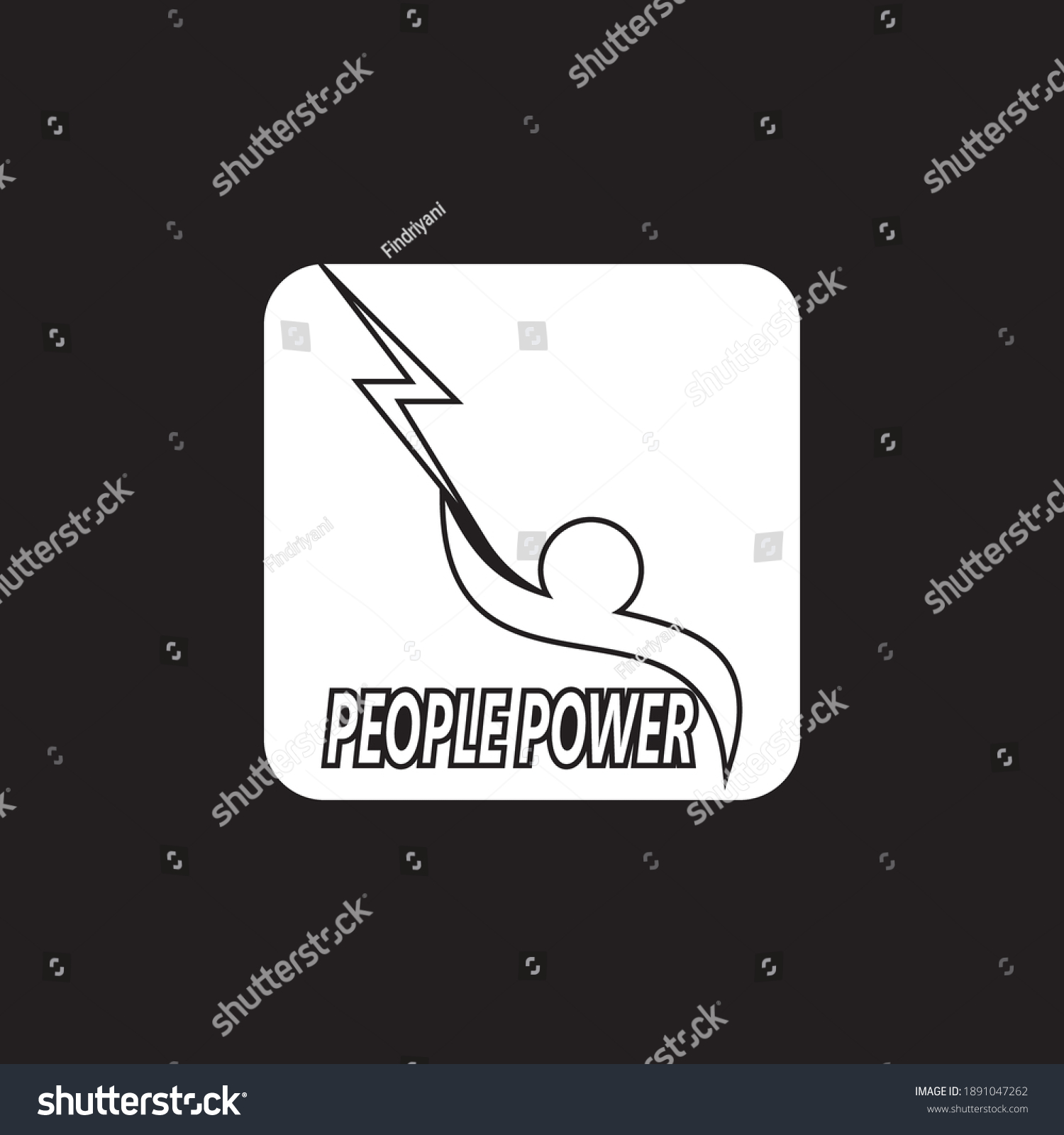 People Power Logo Vector Template Vector Stock Vector (Royalty Free ...