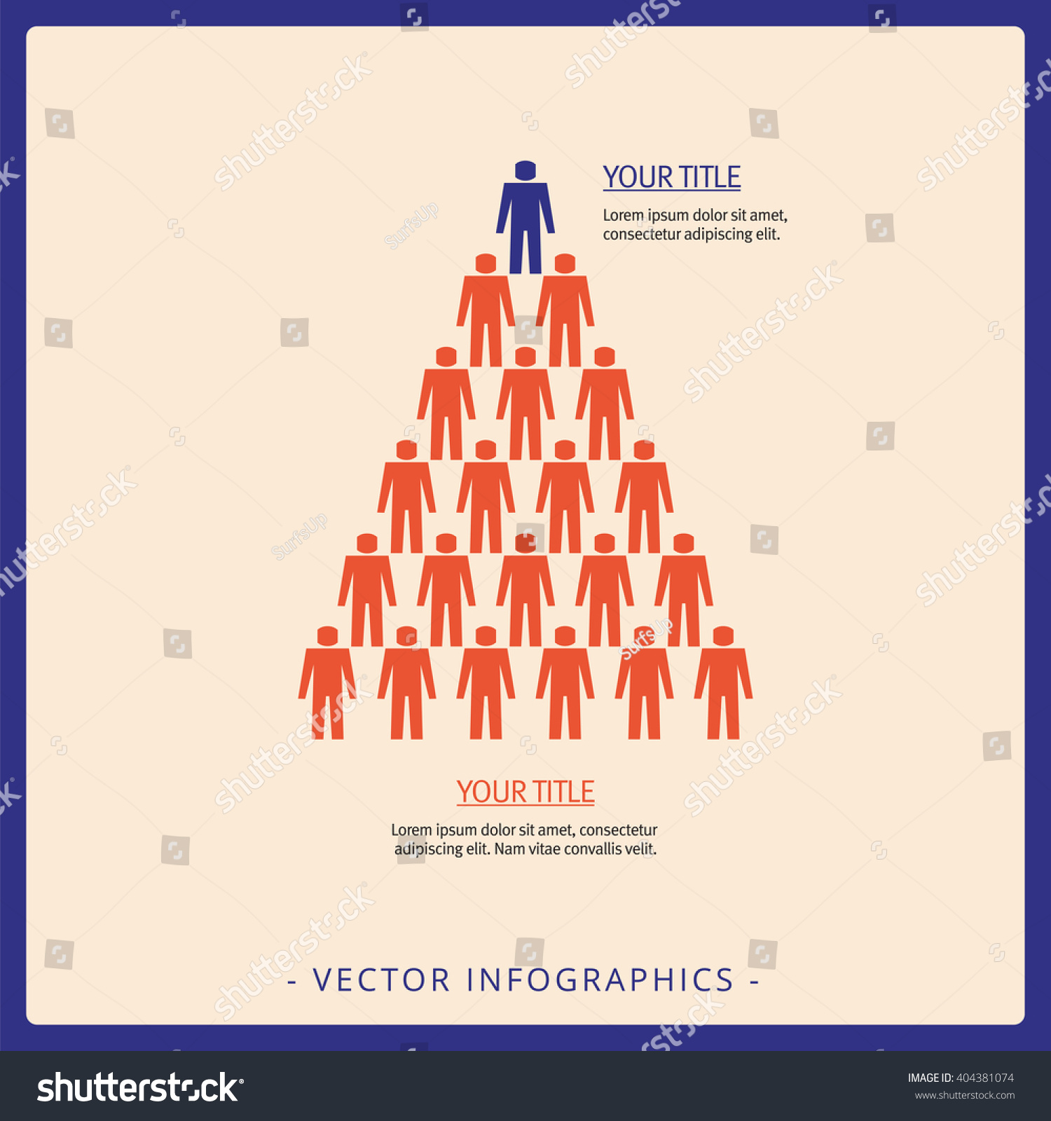 People Pyramid Vector Template Stock Vector (Royalty Free) 404381074 ...