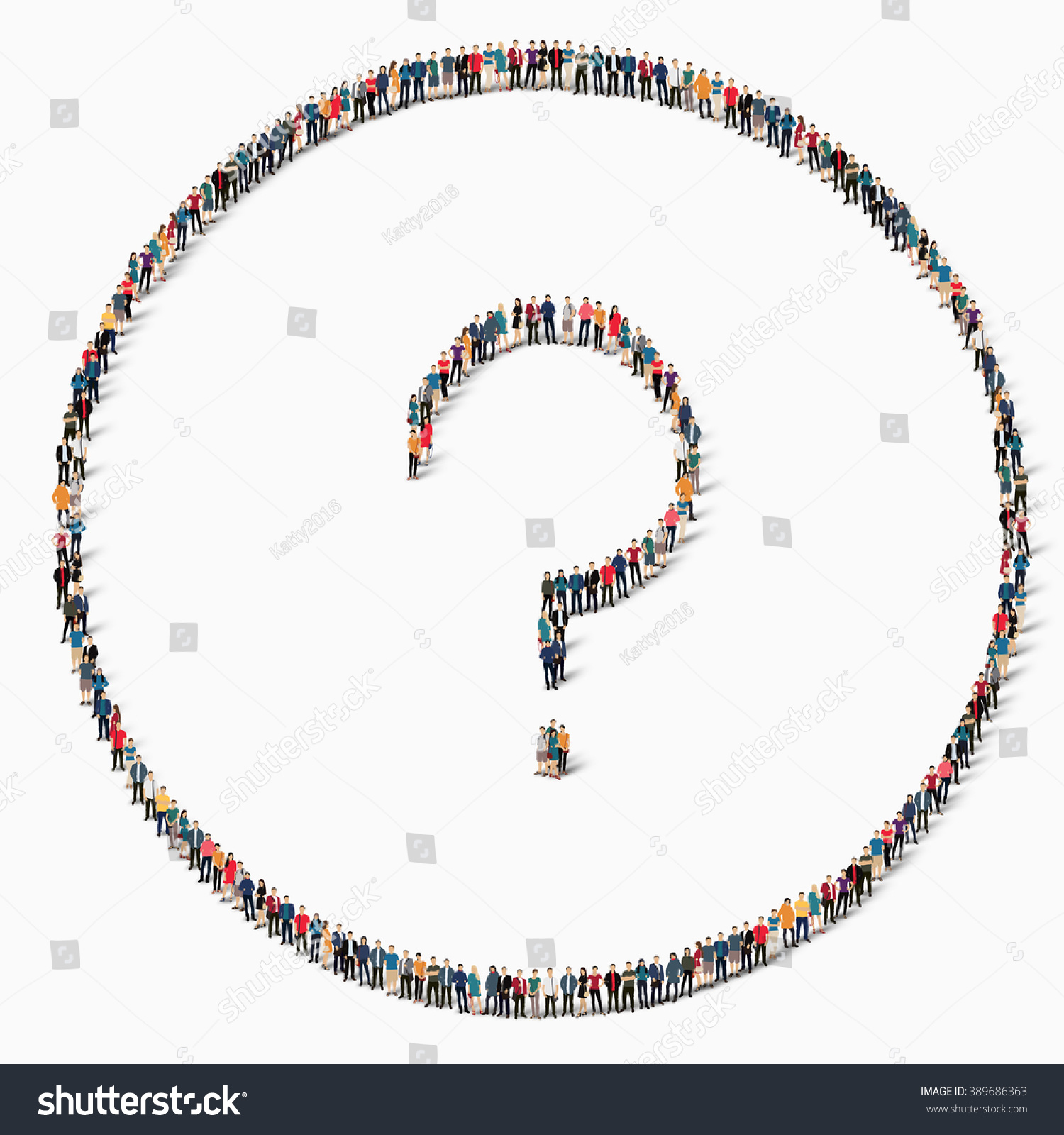People Question Mark Icon Stock Vector (Royalty Free) 389686363