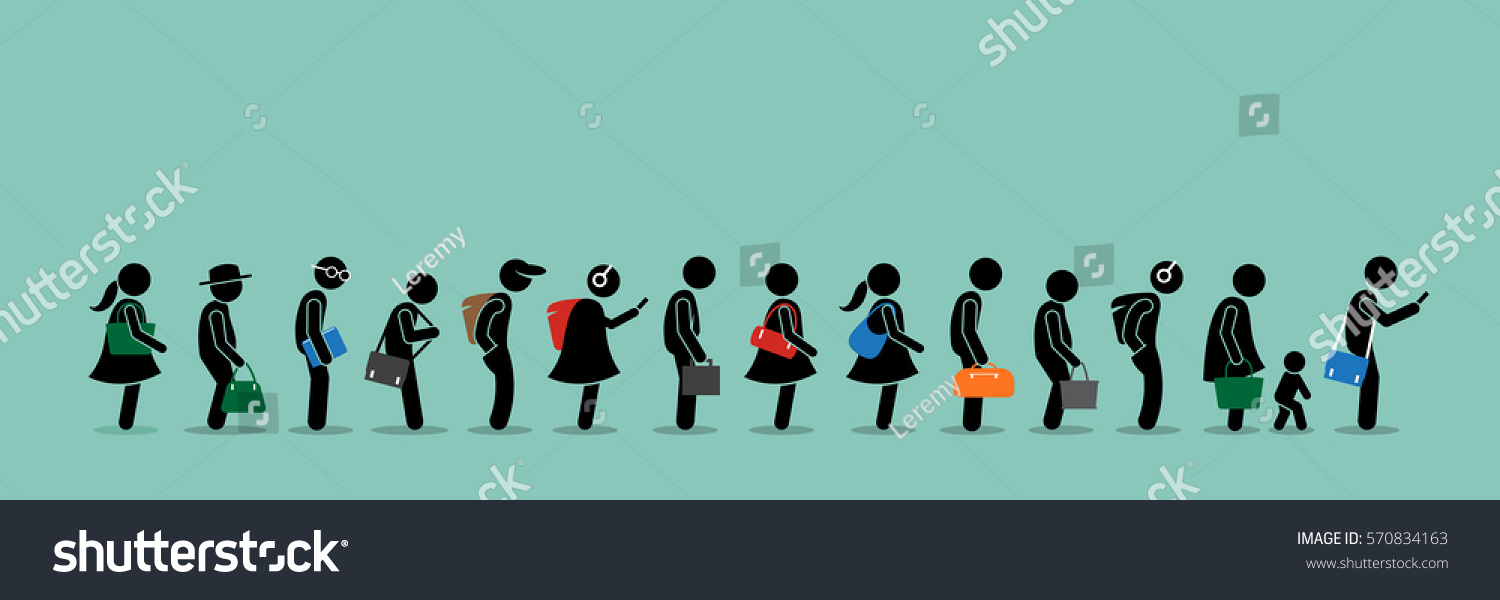 915 People queuing sign Images, Stock Photos & Vectors | Shutterstock