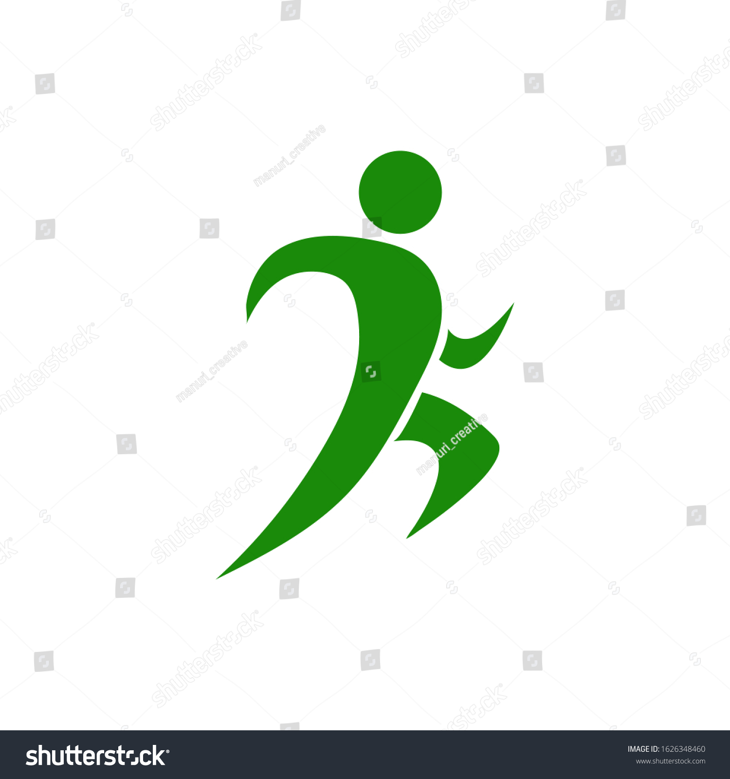 People Running Logo Design Template Element Stock Vector (Royalty Free ...