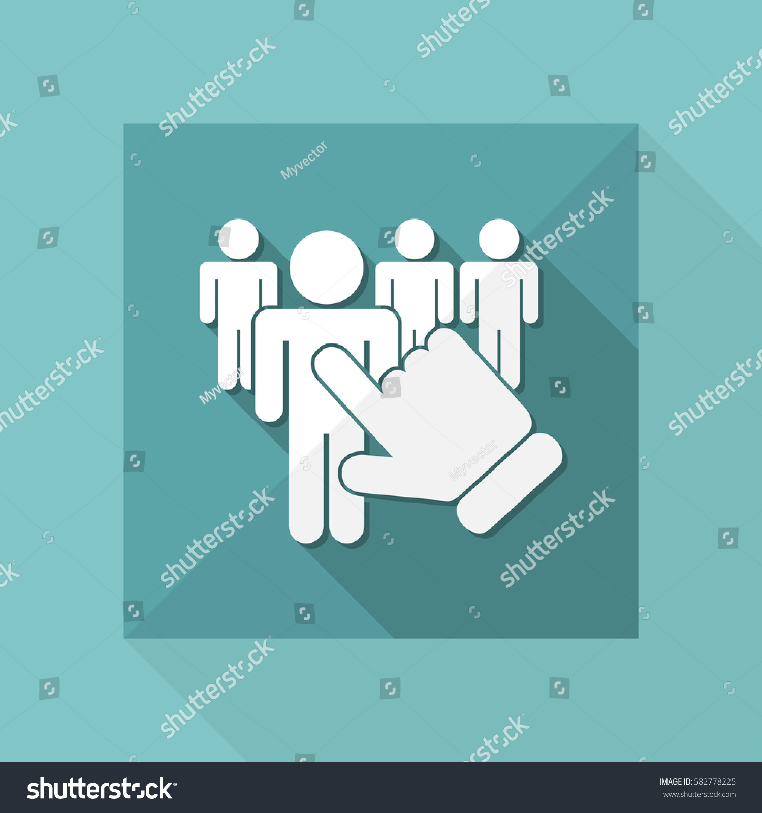 People Selection Icon Stock Vector (Royalty Free) 582778225