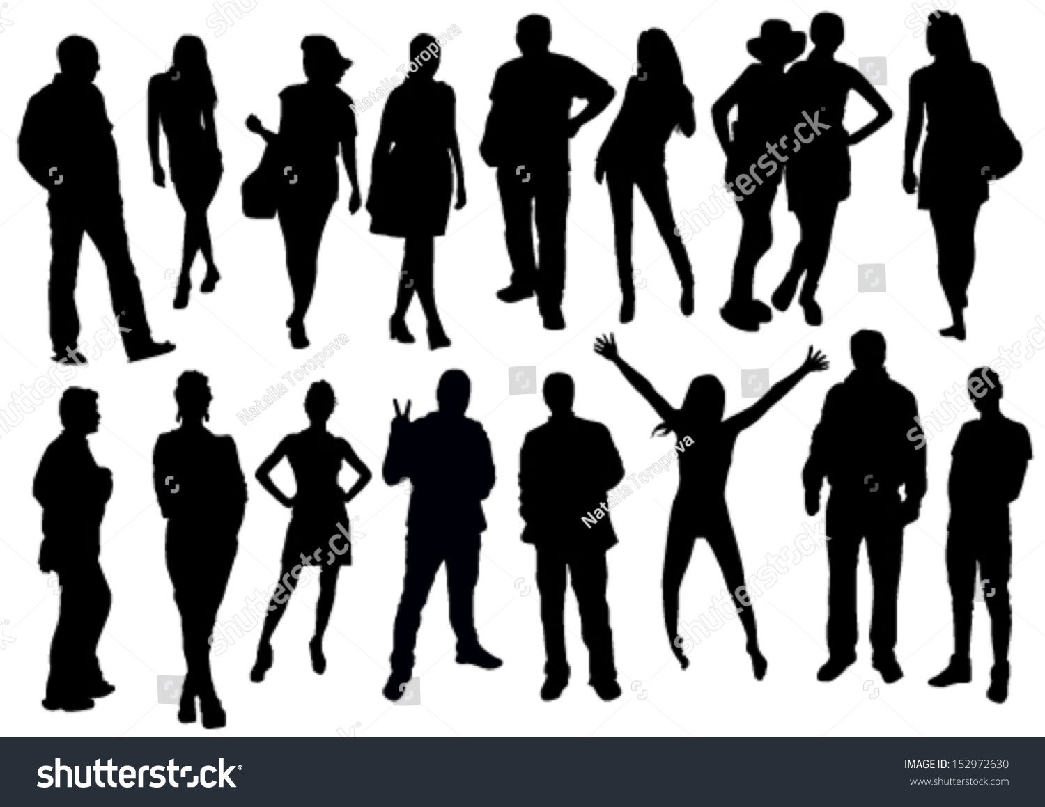 People Set Stock Vector (Royalty Free) 152972630 | Shutterstock