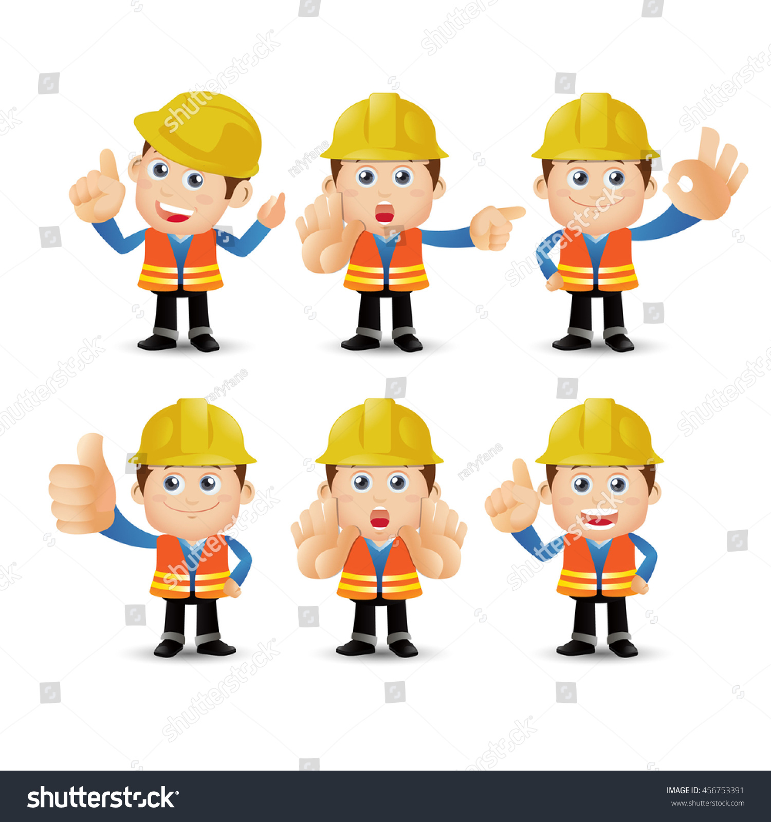People Set Profession Worker Stock Vector (Royalty Free) 456753391 ...