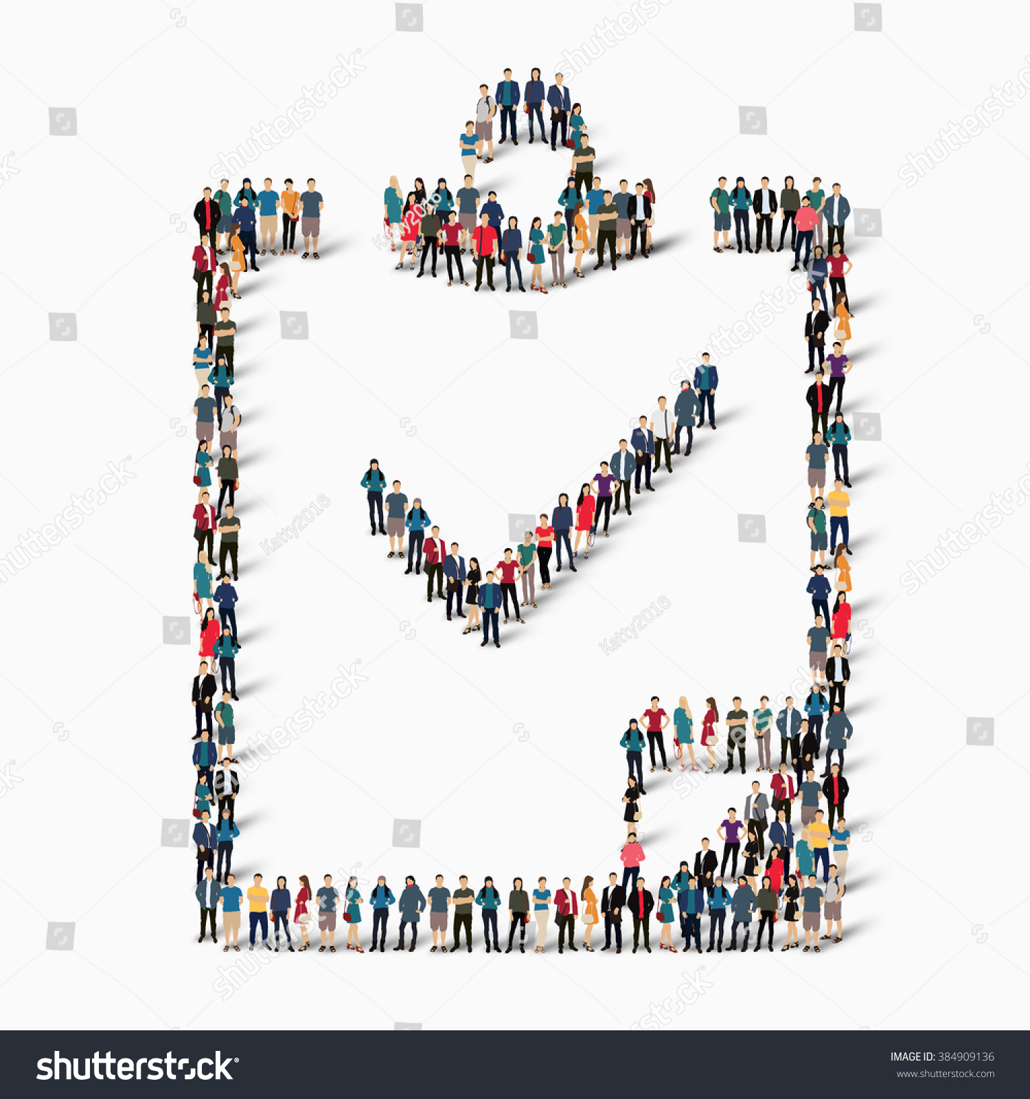 People Shape Questionnaire Icon Stock Vector (Royalty Free) 384909136