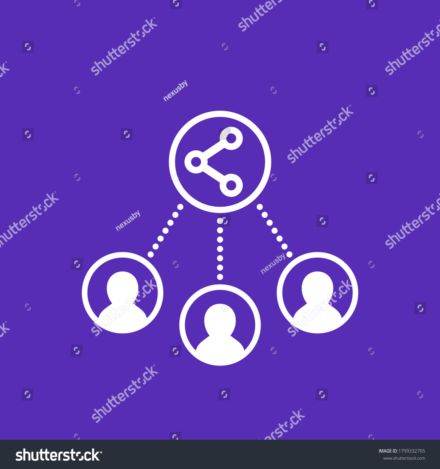 People Sharing Icon Web Stock Vector (Royalty Free) 1799332705 ...