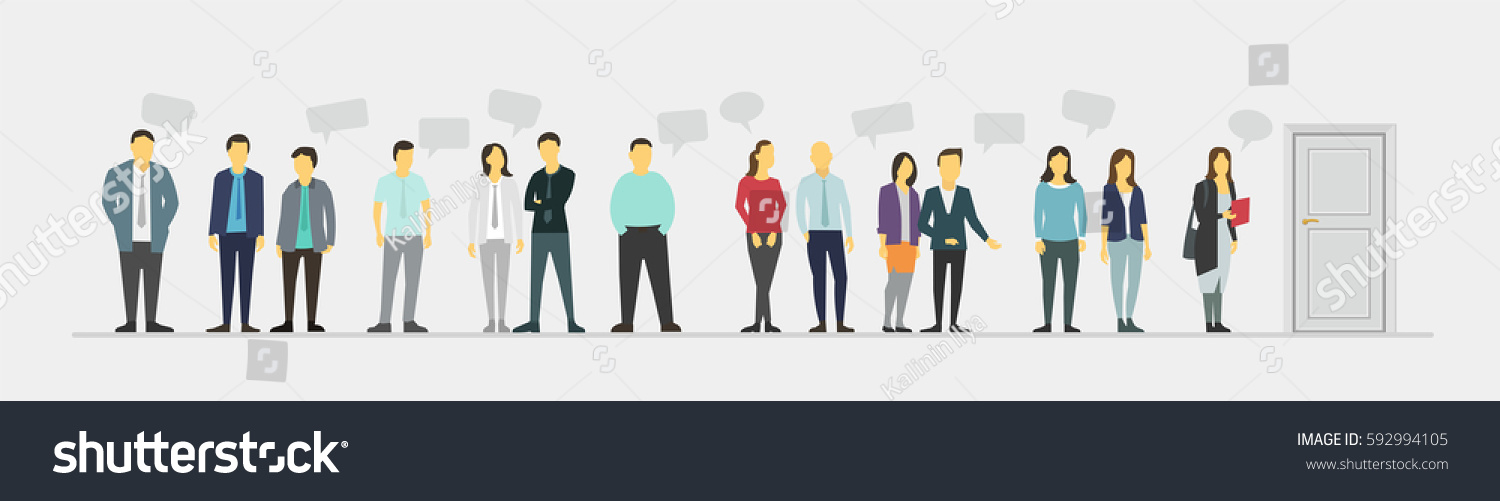 People Stand Queue Stock Vector (Royalty Free) 592994105 People Stand Queue Stock Vector (Royalty Free) 592994105
