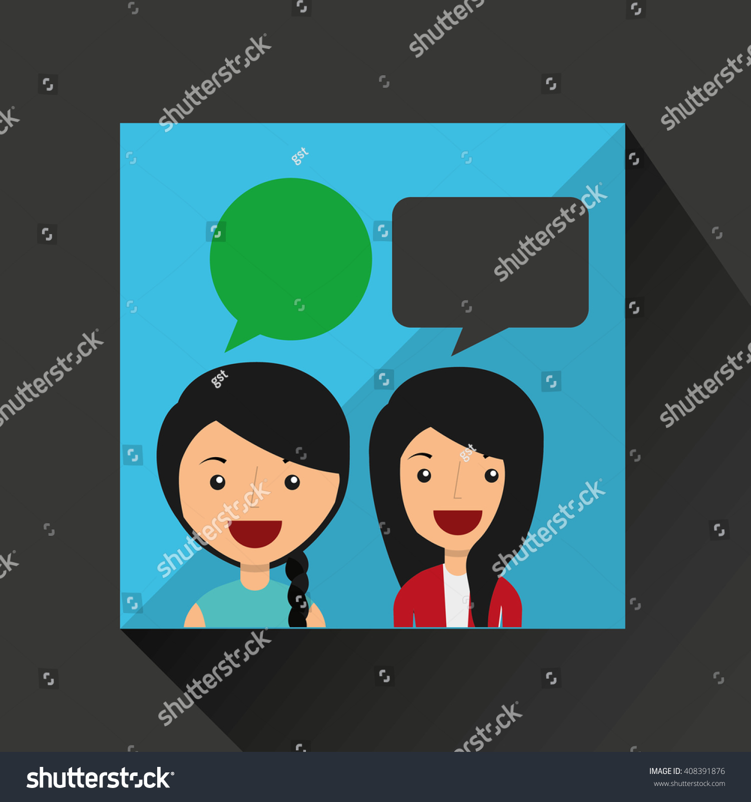 People Talking Design: vector de stock (libre de regalías) 408391876 ...