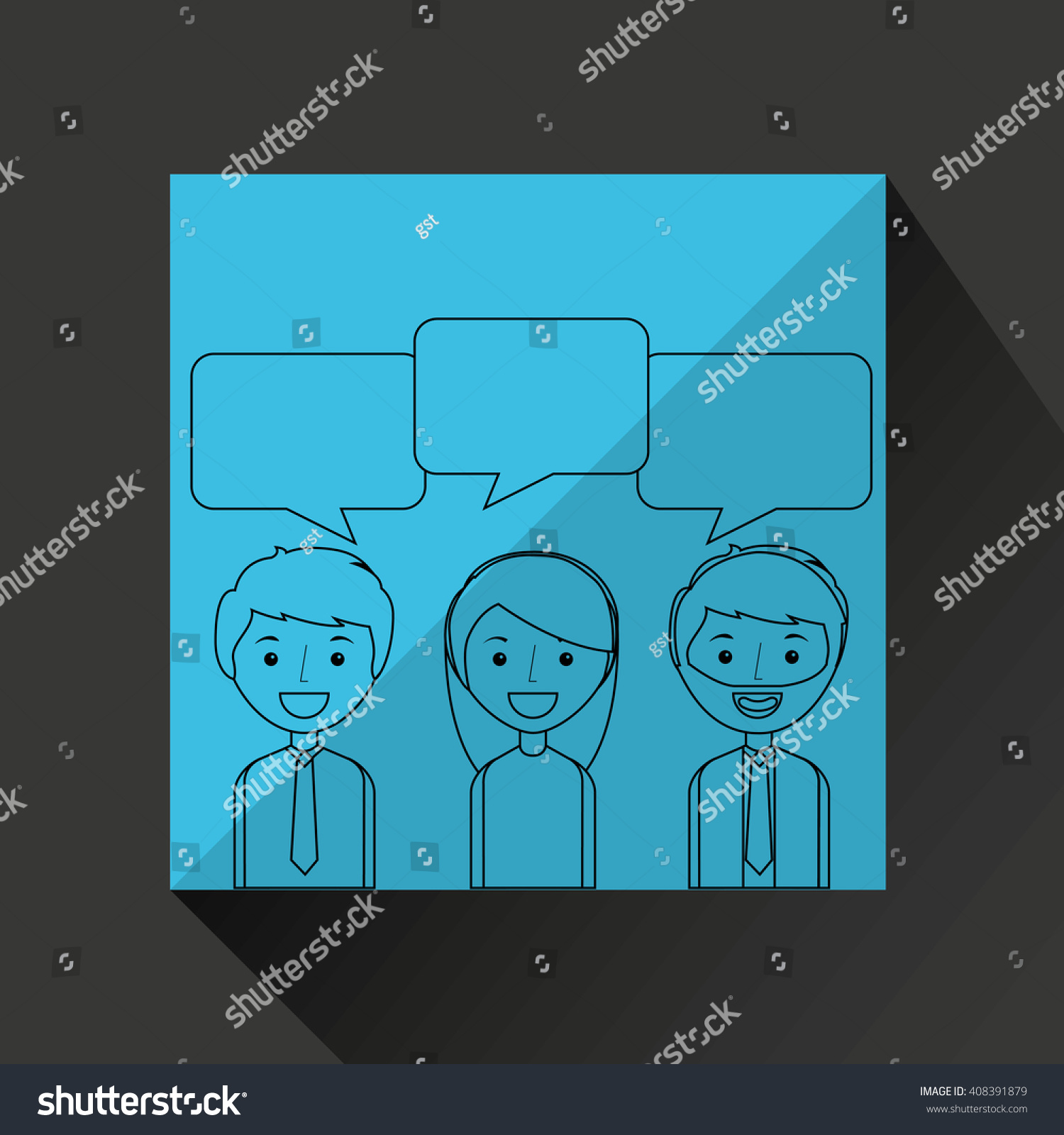 People Talking Design Stock Vector (Royalty Free) 408391879