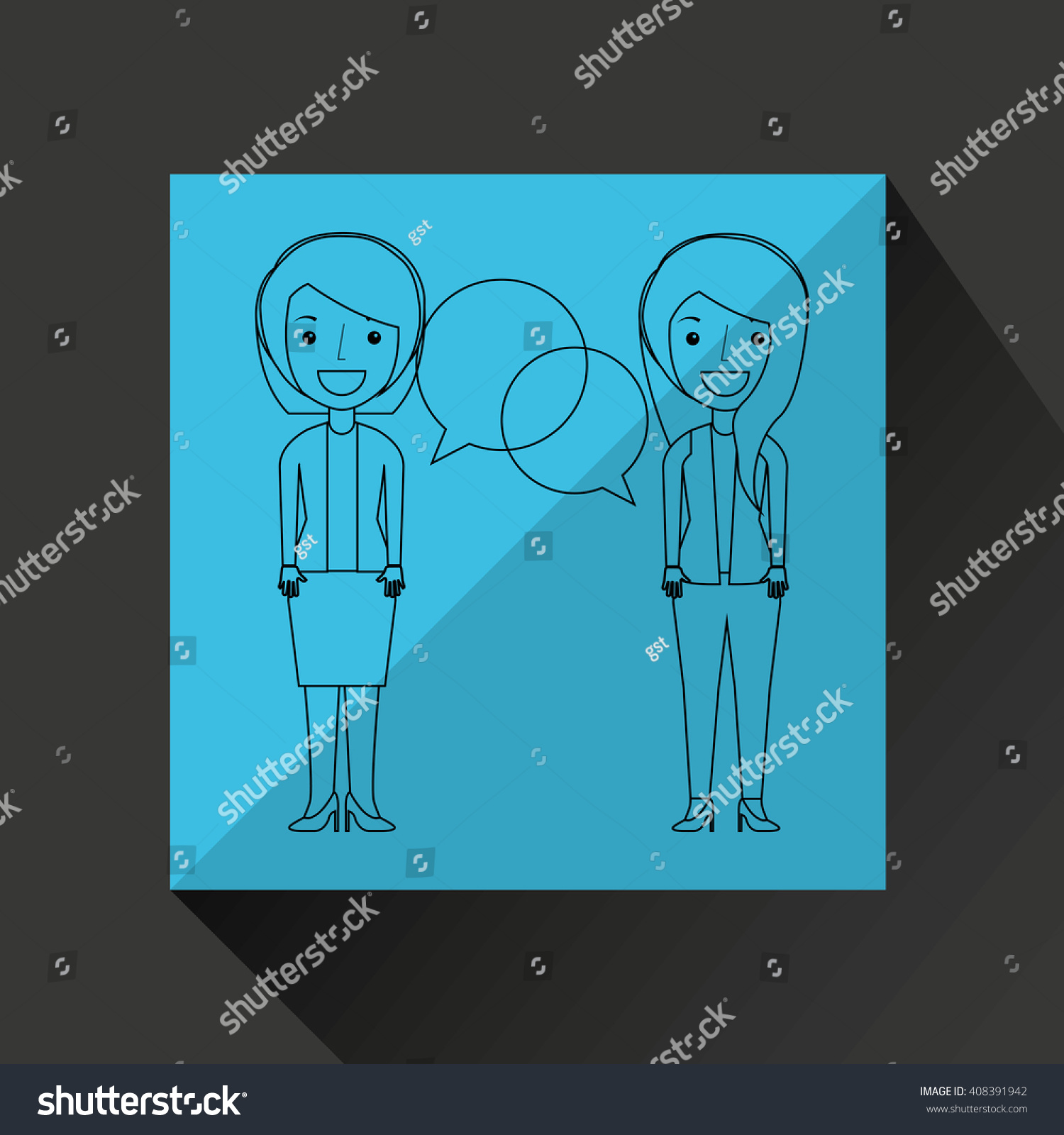 People Talking Design Stock Vector (Royalty Free) 408391942 | Shutterstock